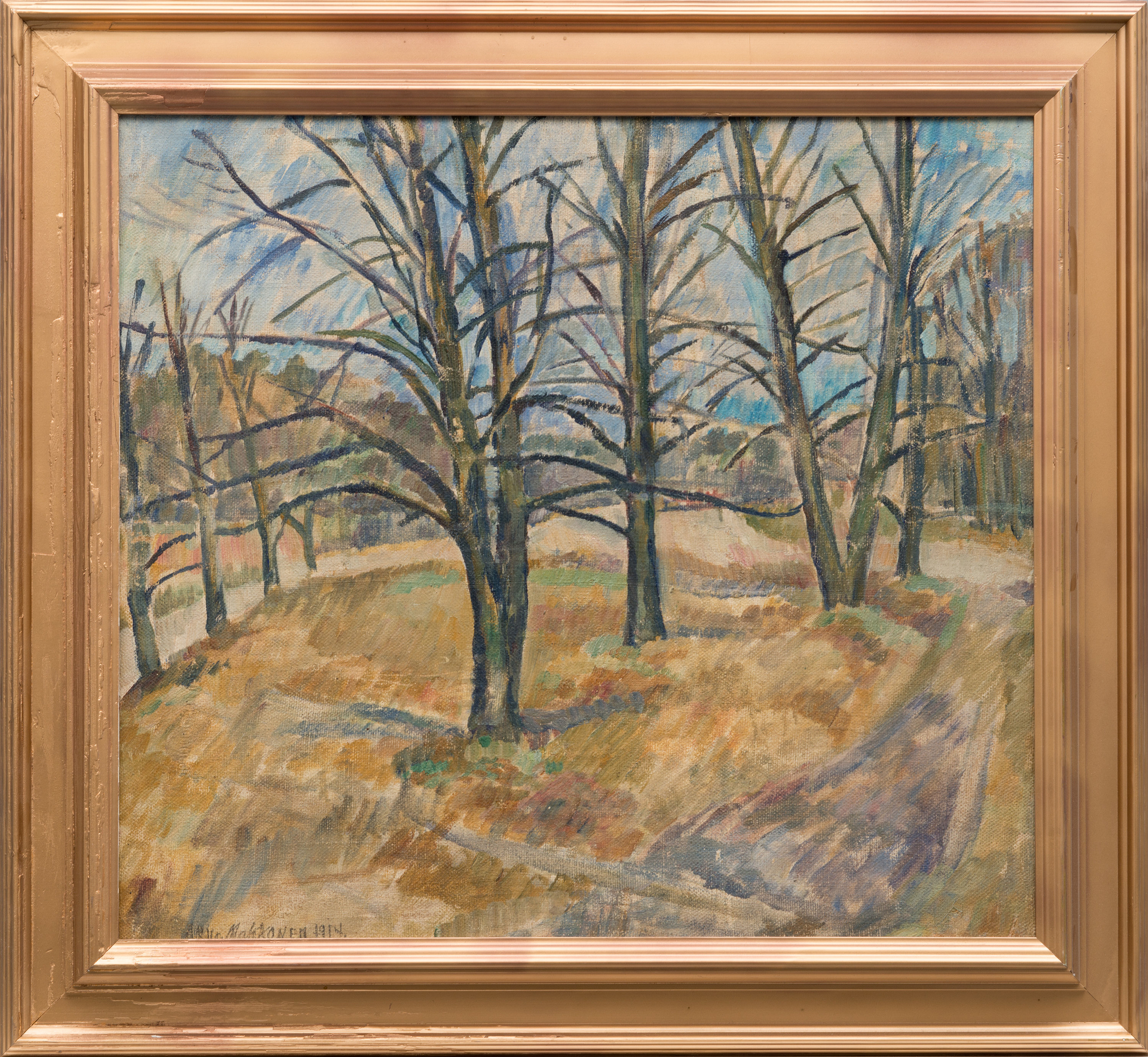 ARVO MAKKONEN, olja på duk, signerad och daterad 1914. - Bukowskis