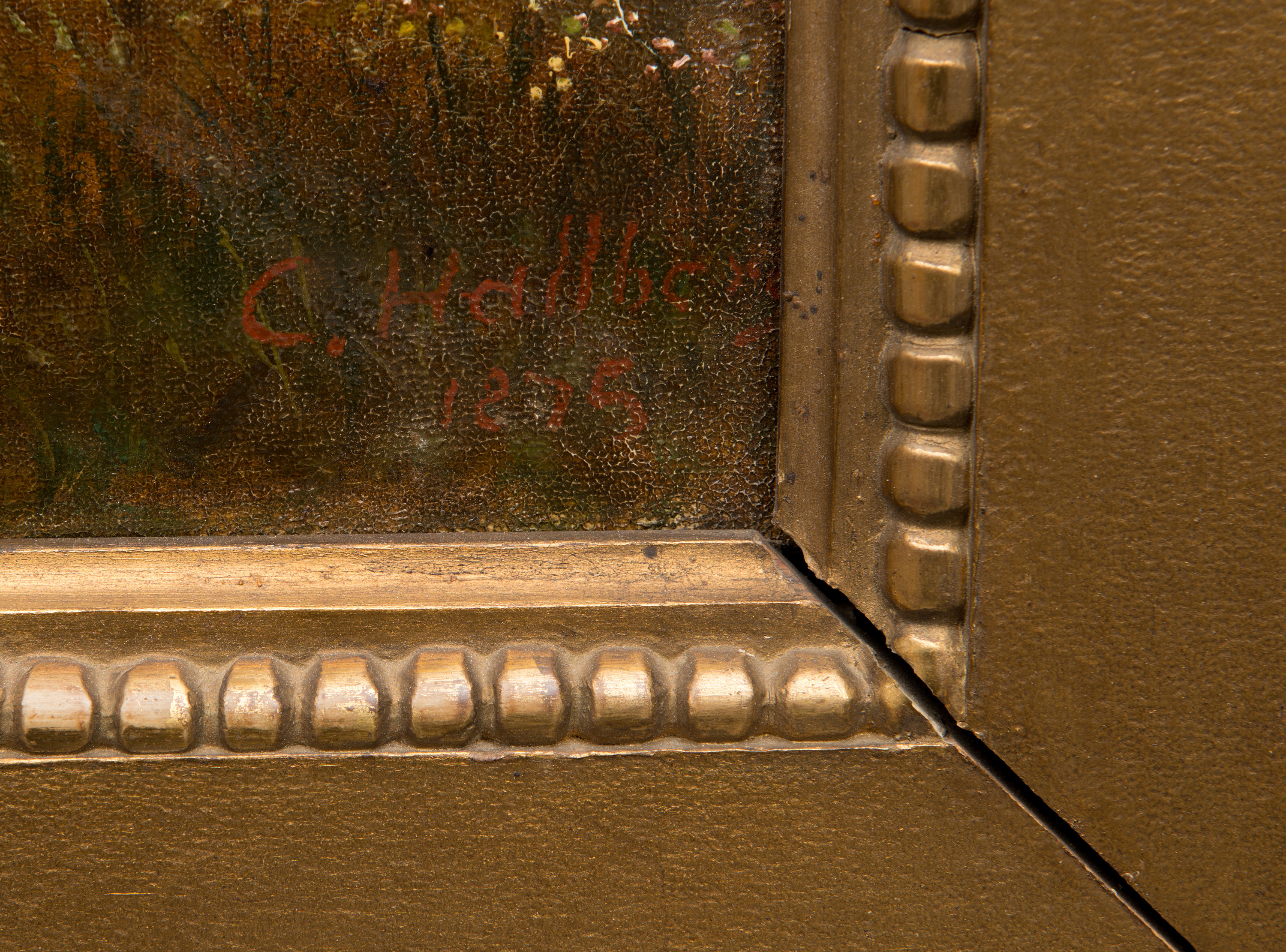 CARL PETER HALLBERG, olja på duk, signerad och daterad 1875. - Bukowskis