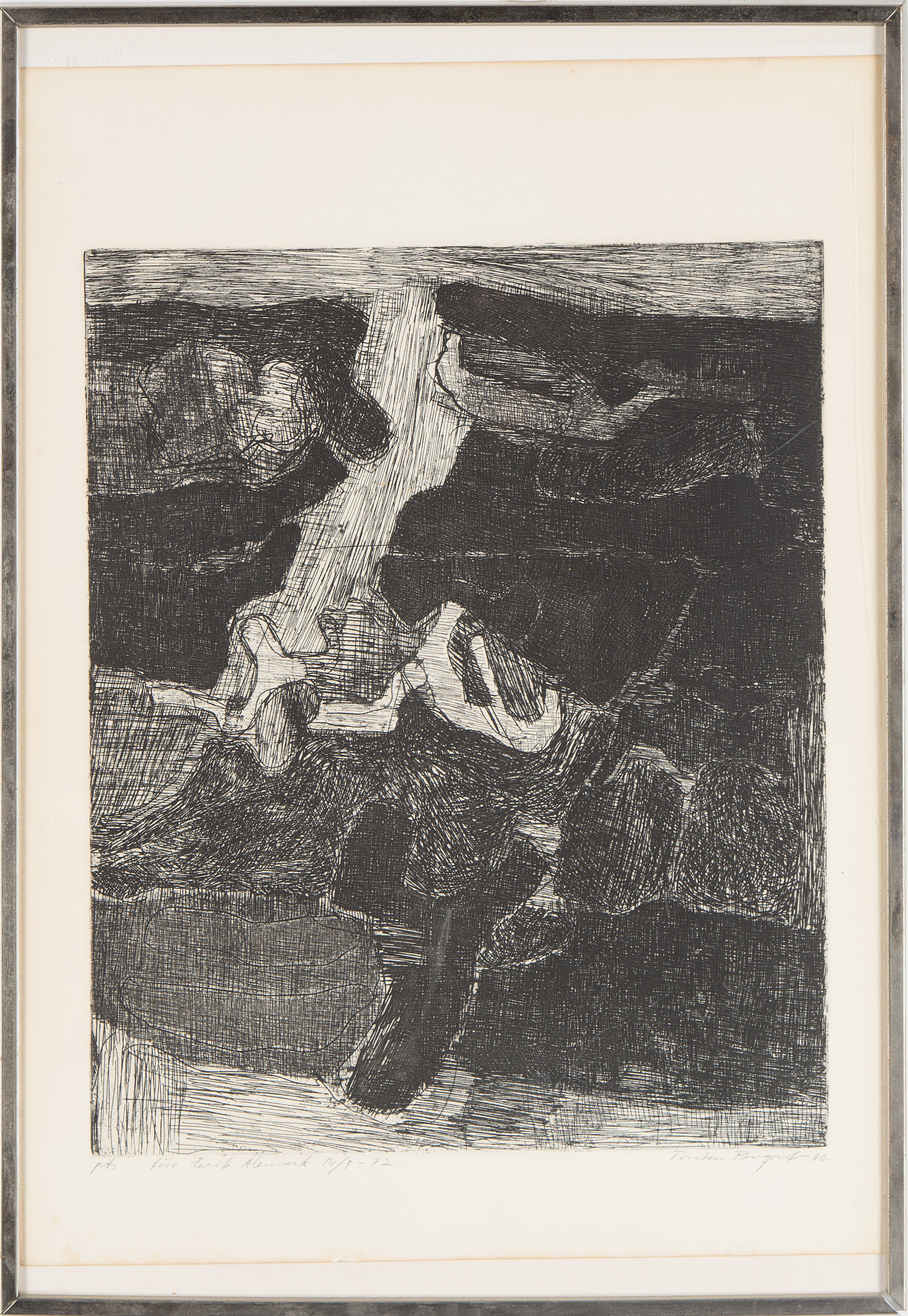 TORSTEN RENQVIST, etching, signed and dated -60. Pt. - Bukowskis