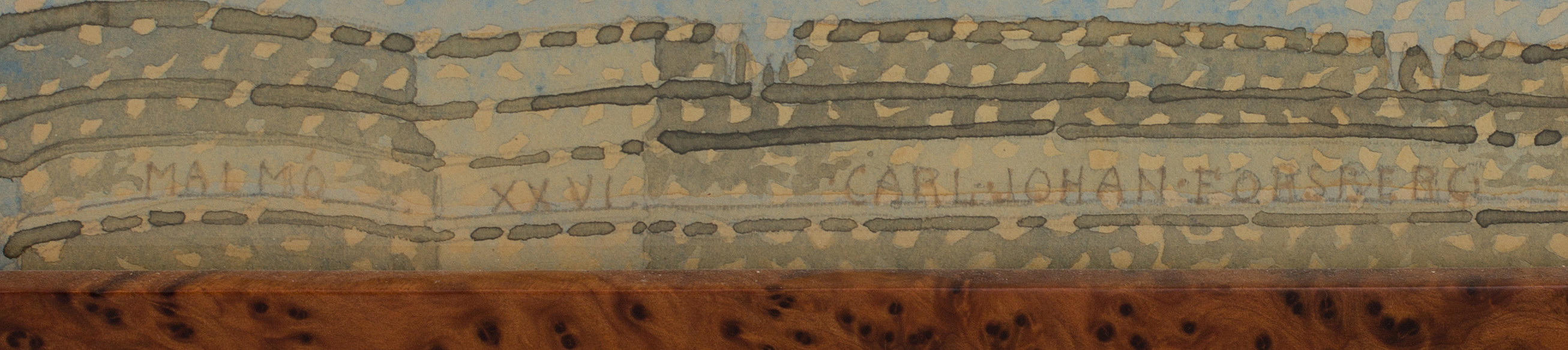 CARL JOHAN FORSBERG, watercolur signed and dated. - Bukowskis