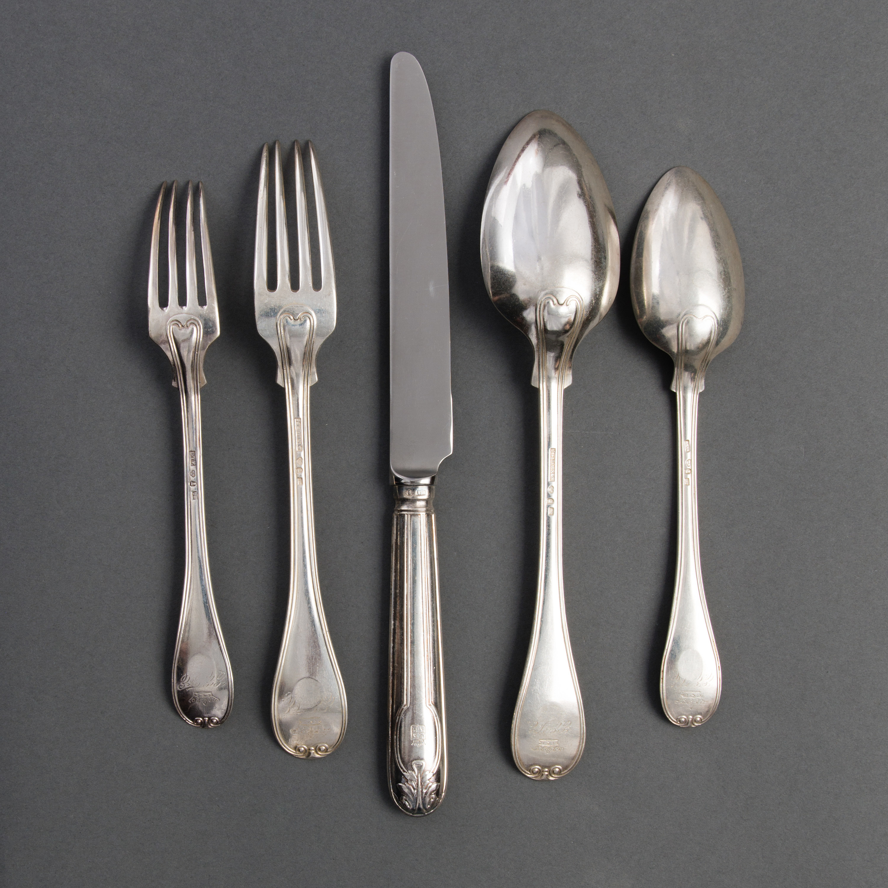 ATERIMET 6+6+6+6+6, hopeaa, Jacob Engelbrecht, Torsk, Tukholma 1874 ...