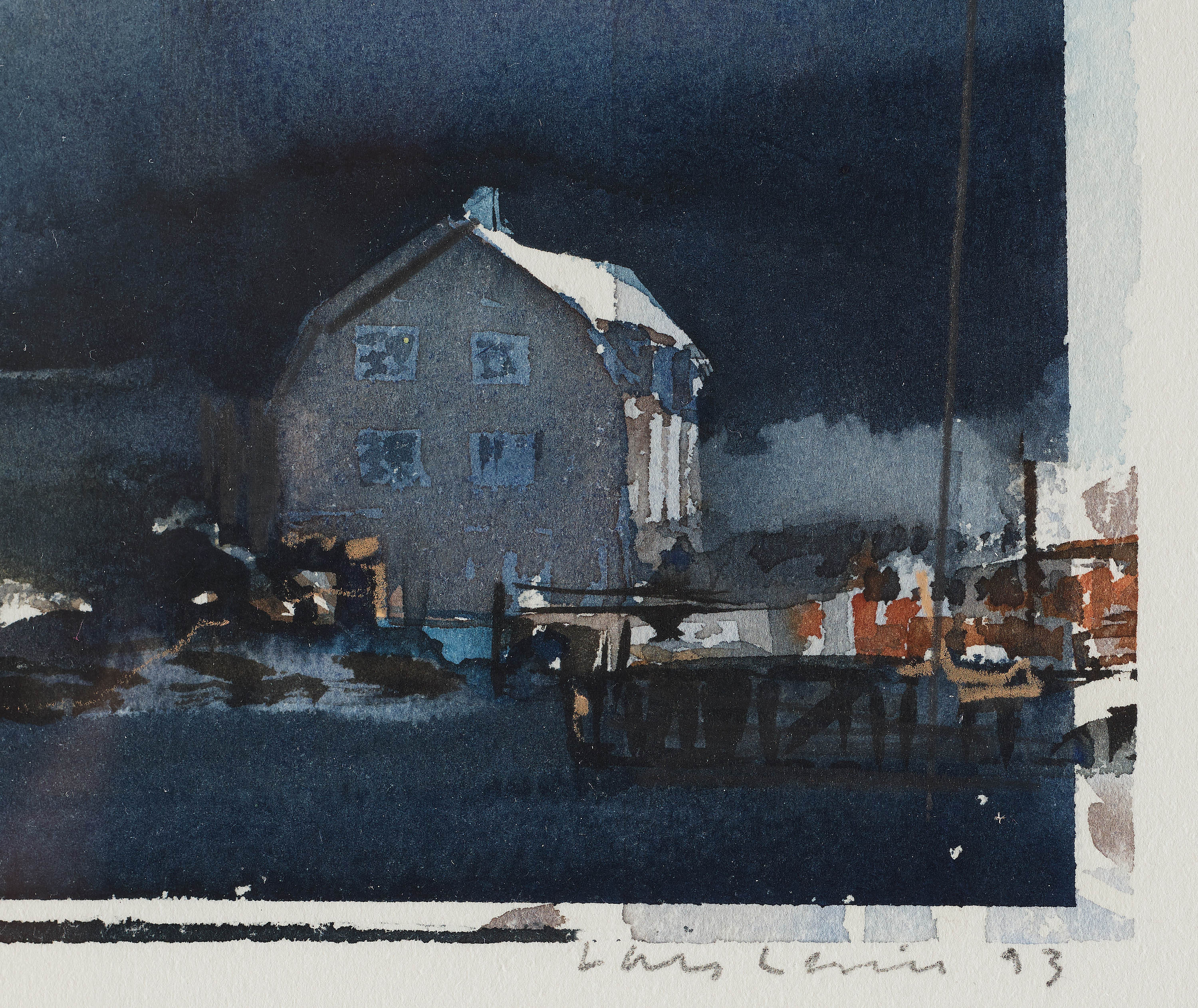 LARS LERIN, akvarell, signerad och daterad -93. - Bukowskis