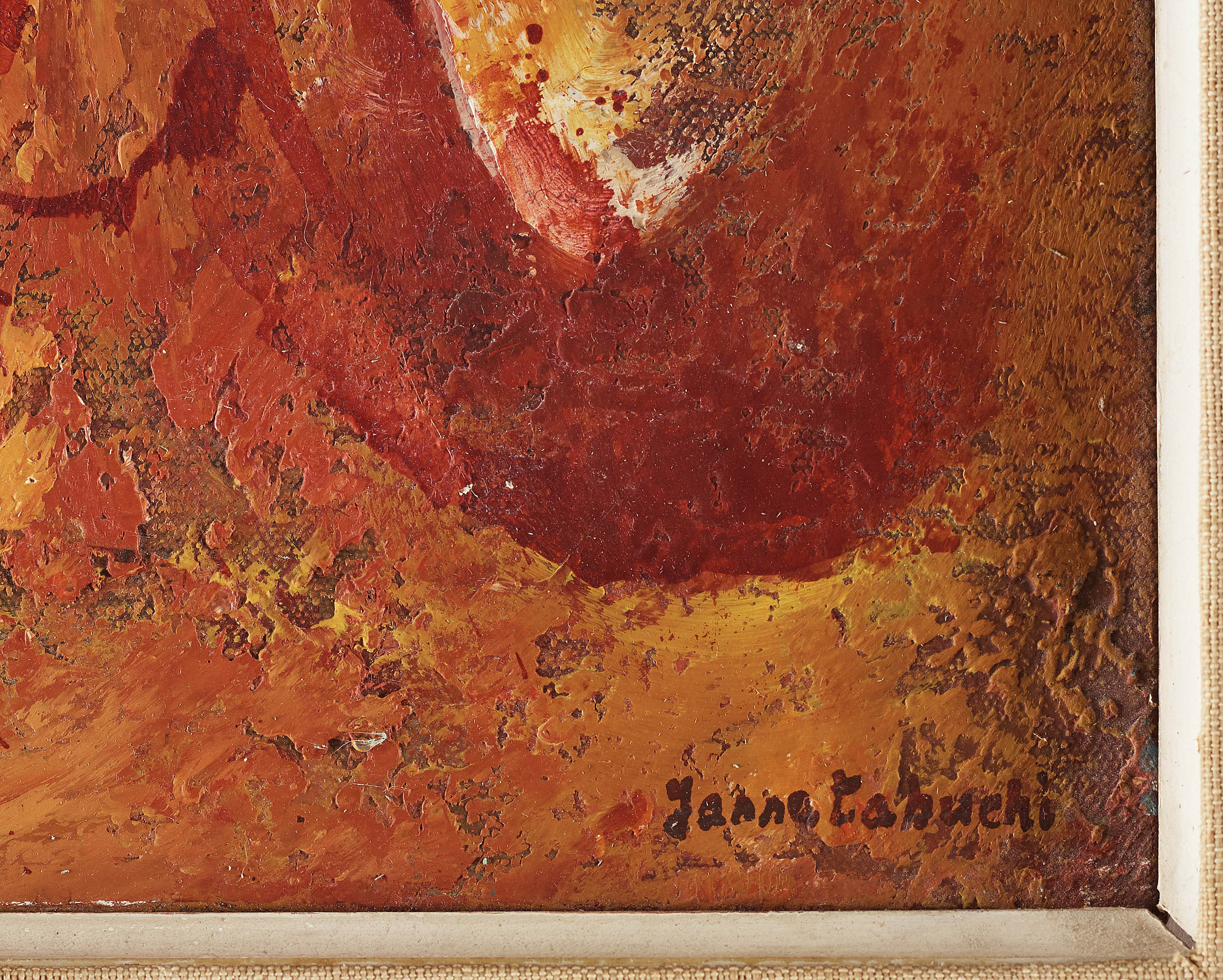 YASSE TABUCHI, oil on canvas, signed. - Bukowskis