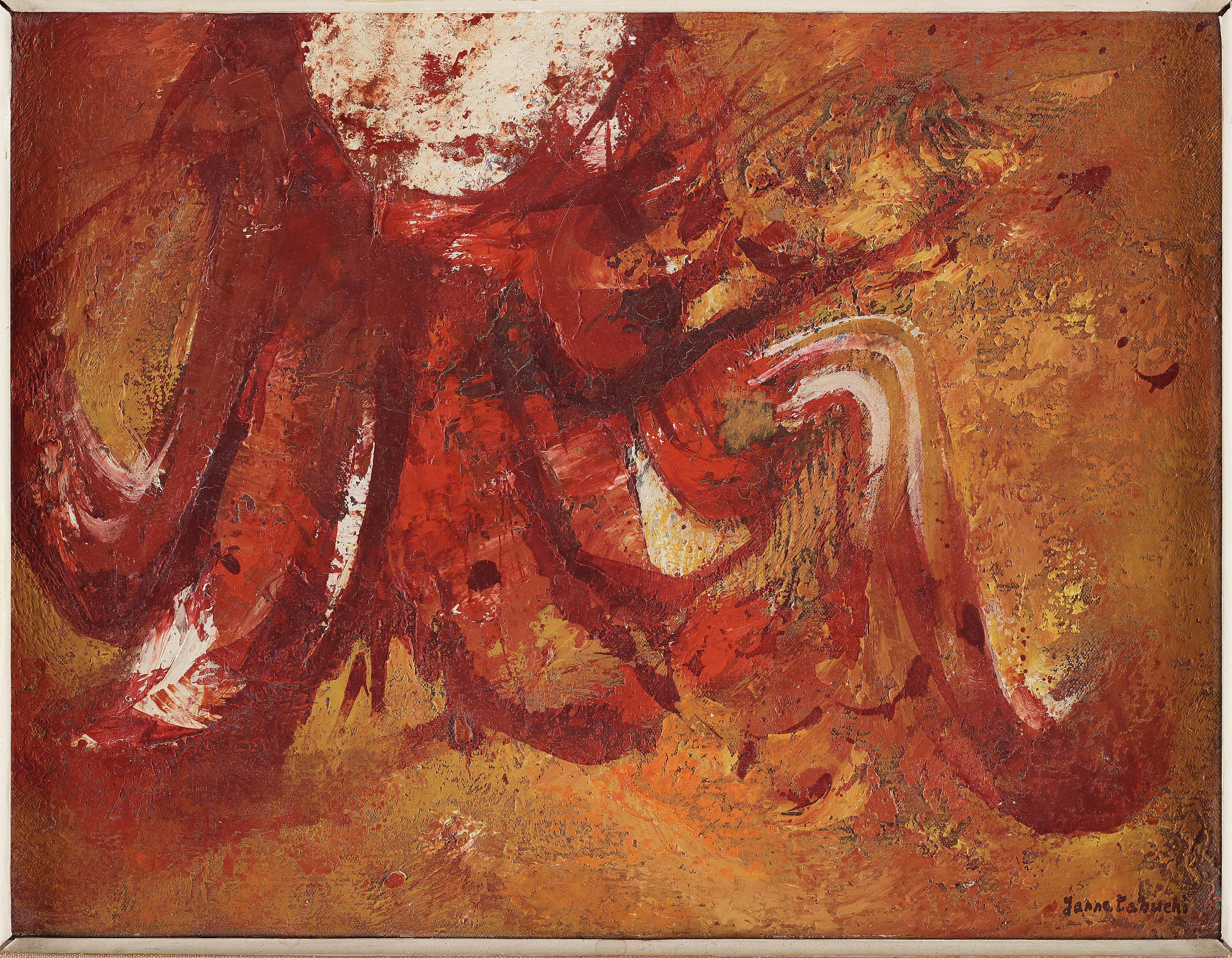 YASSE TABUCHI, oil on canvas, signed. - Bukowskis