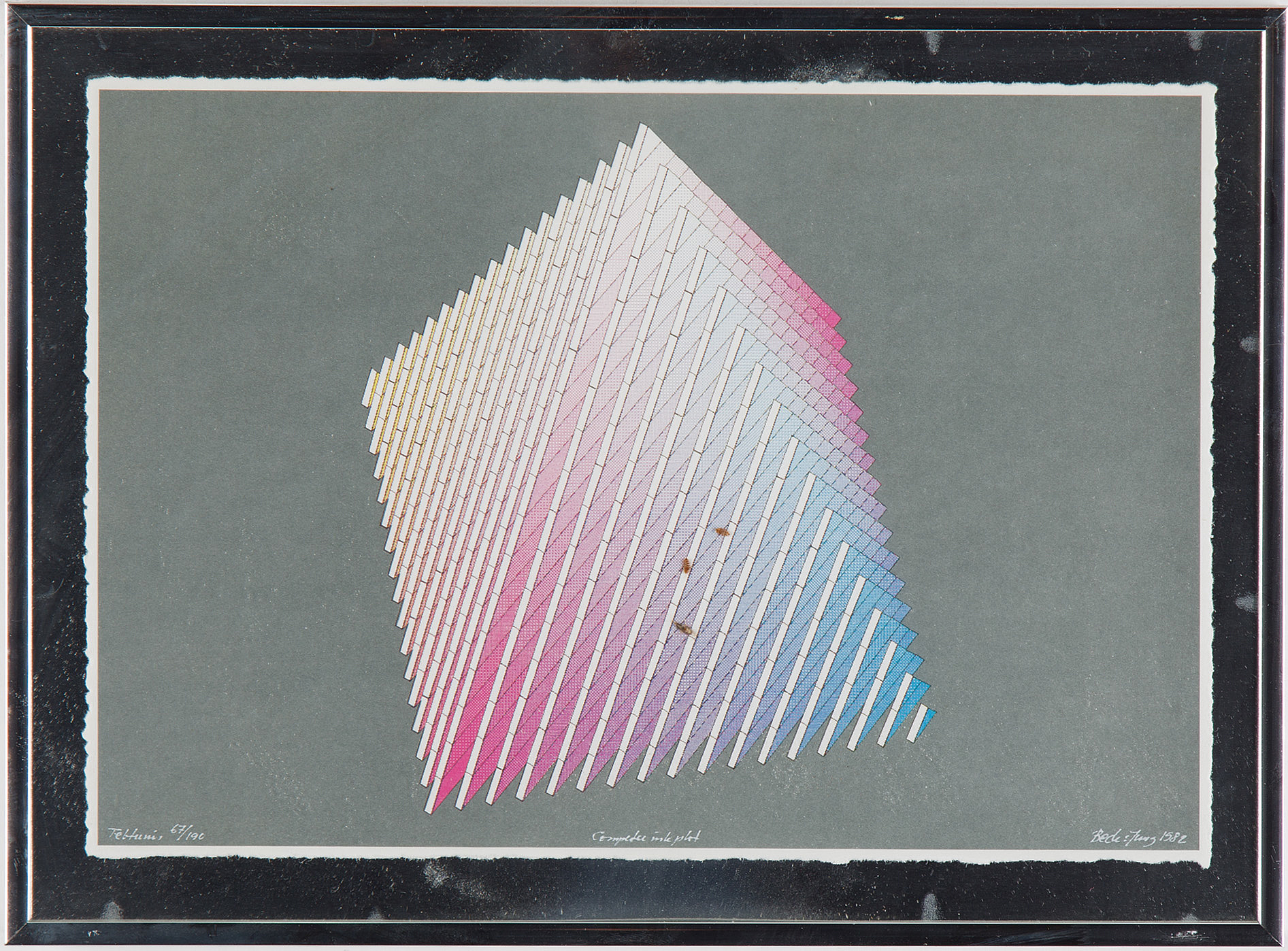 BECK & JUNG, computer ink plot, 5 st, signerade och numrerade 67/190 ...