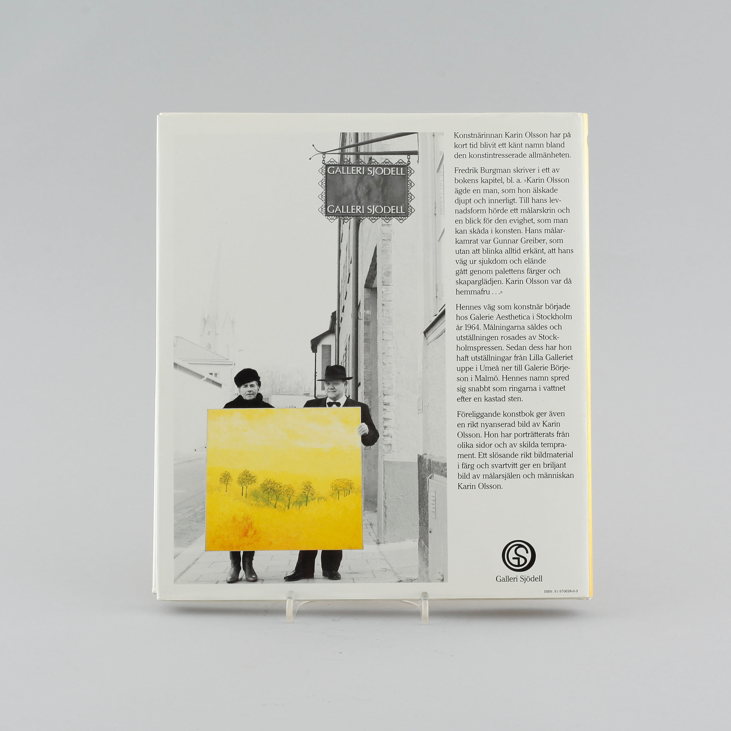 KARIN OLSSON, olja på duk, signerad samt BOK, "Karin Olsson", Carl ...