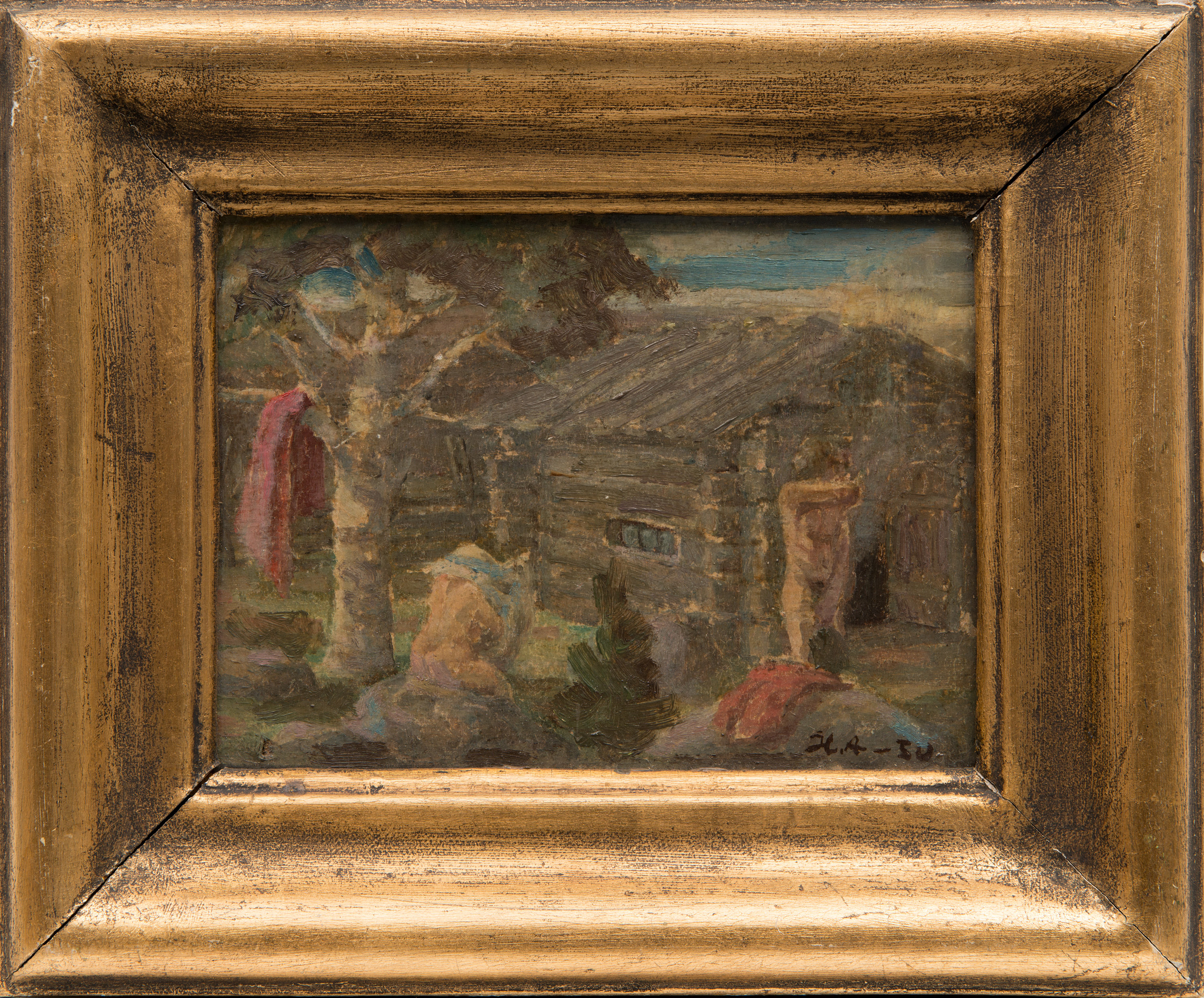 HANNES AUTERE, öljy levylle, signeerattu ja päivätty -50. - Bukowskis