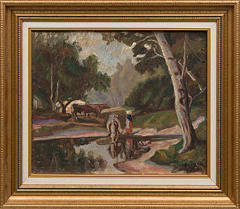 oil on panel, signed and dated -13. - Bukowskis