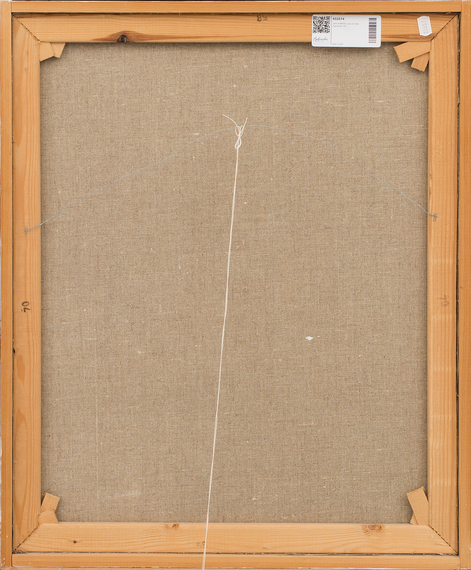 JAN WIBERG, oil on canvas. Signed. - Bukowskis