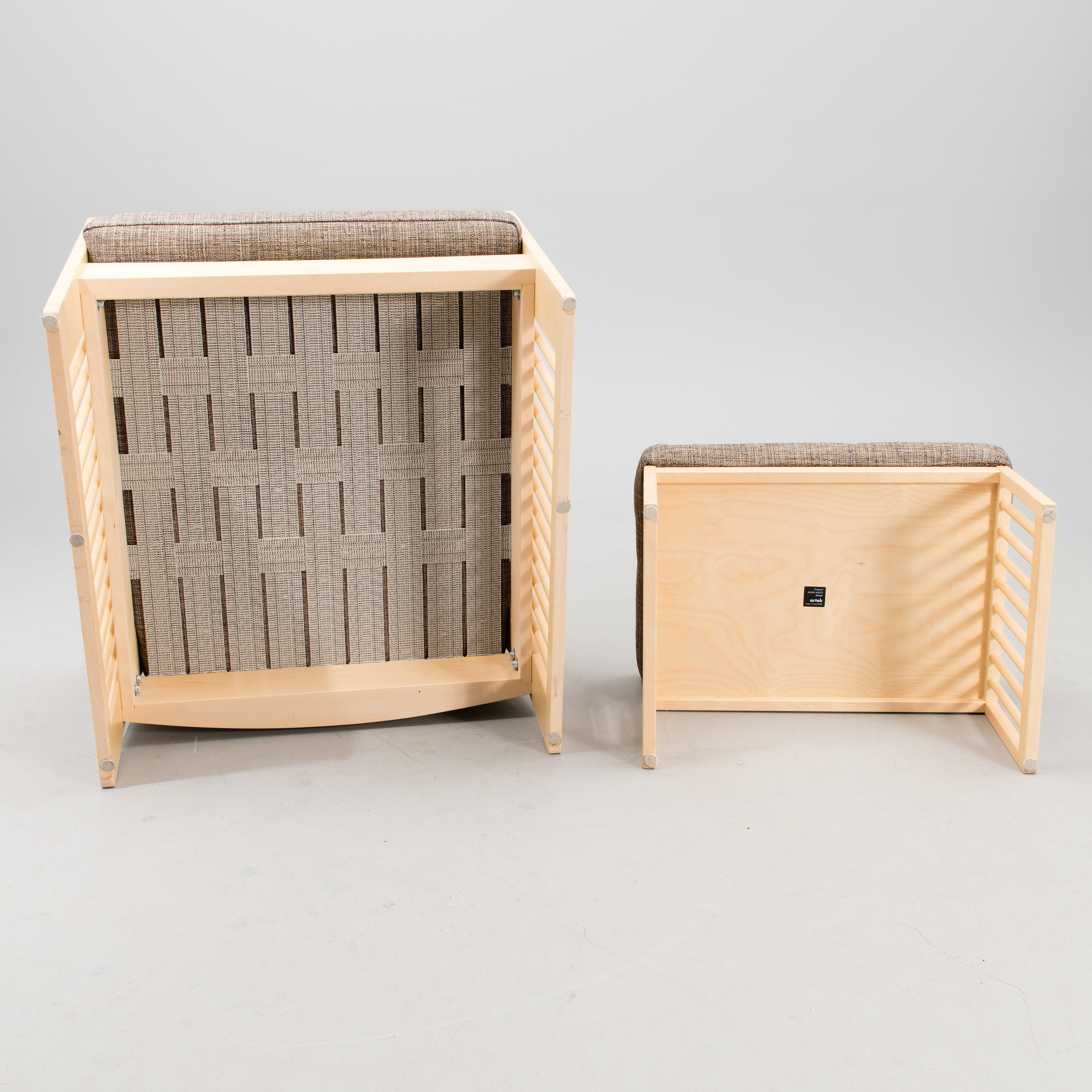 BEN AF SCHULTEN, nojatuoli 444 ja rahi 445 Artek, 2000-luku. - Bukowskis