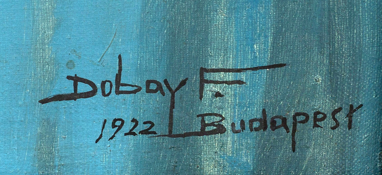 FERENC DOBAY, a signed and dated oilpainting on canvas. - Bukowskis