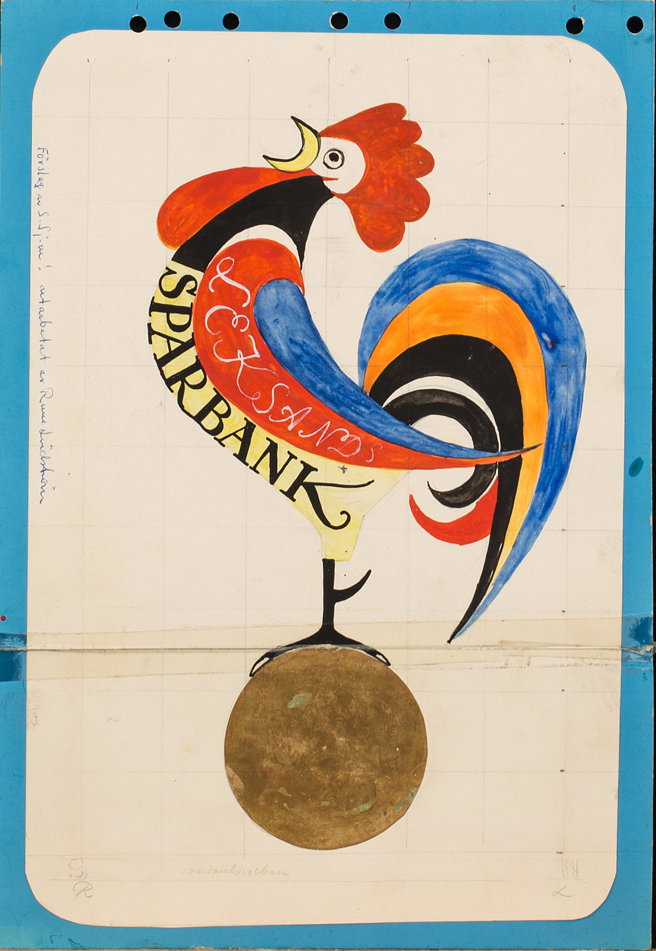 RUNE LINDSTRÖM, blandteknik, monogramsignerad. - Bukowskis