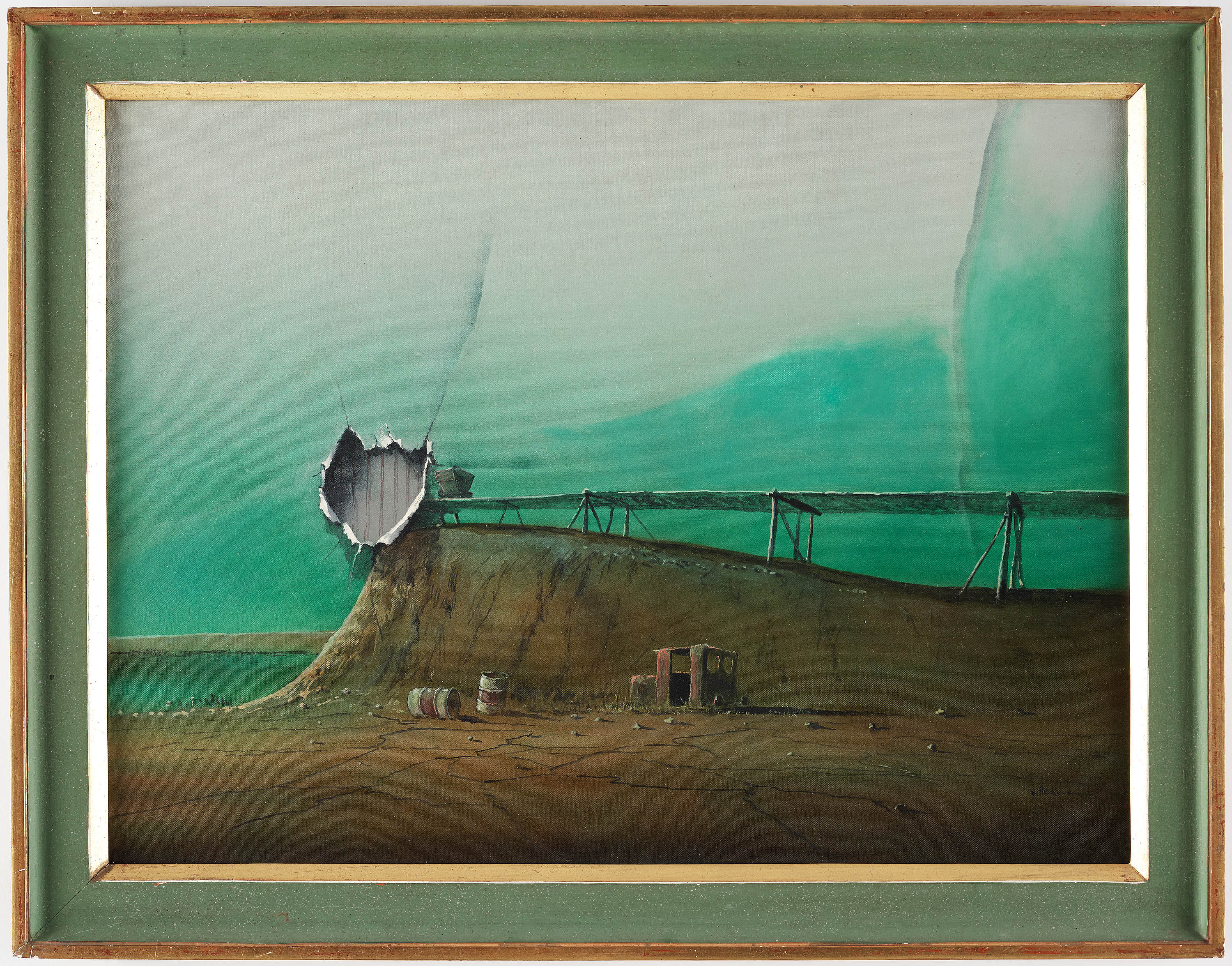 WALTER HECKMANN, acrylic on canvas, signed and dated 1975 on verso ...