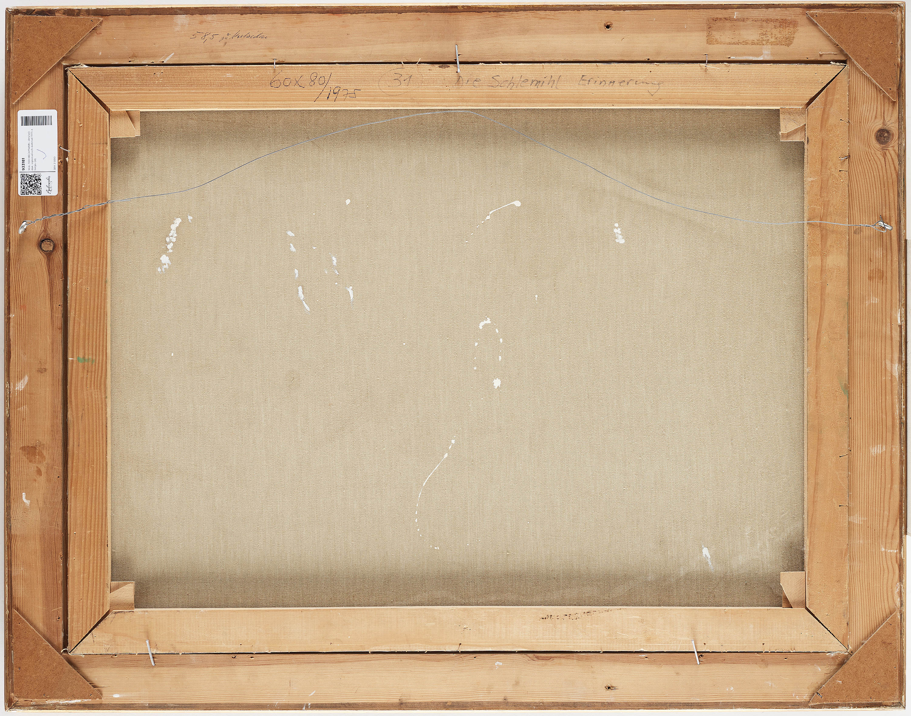 WALTER HECKMANN, acrylic on canvas, signed and dated 1975 on verso ...