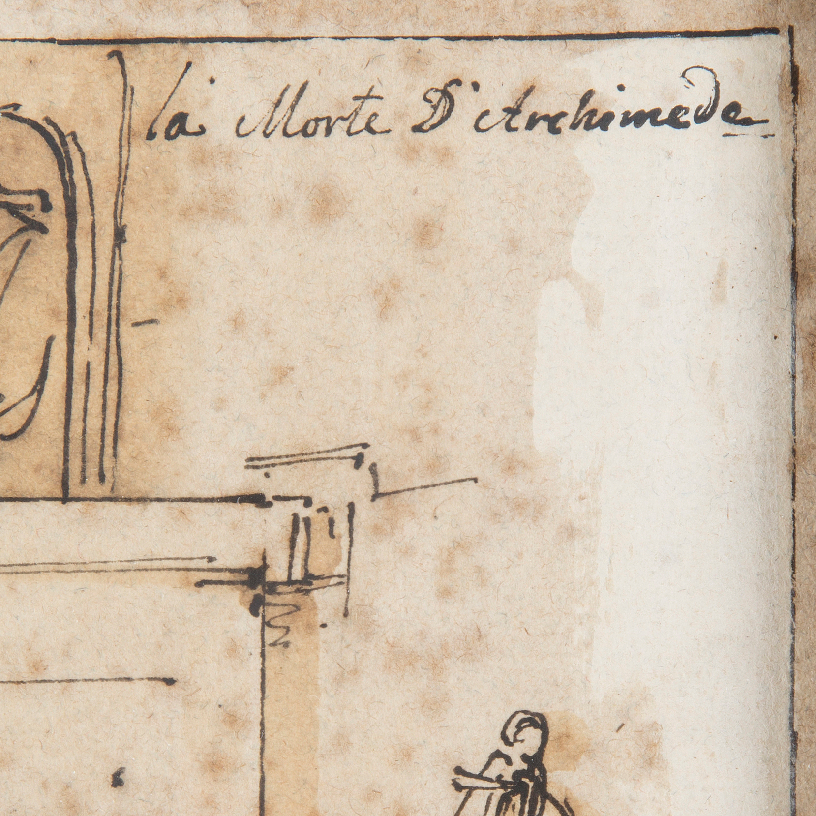 ANTONIO RAFAELLE CALLIANO, tuschlavering 21 x 26 cm. signerad. - Bukowskis