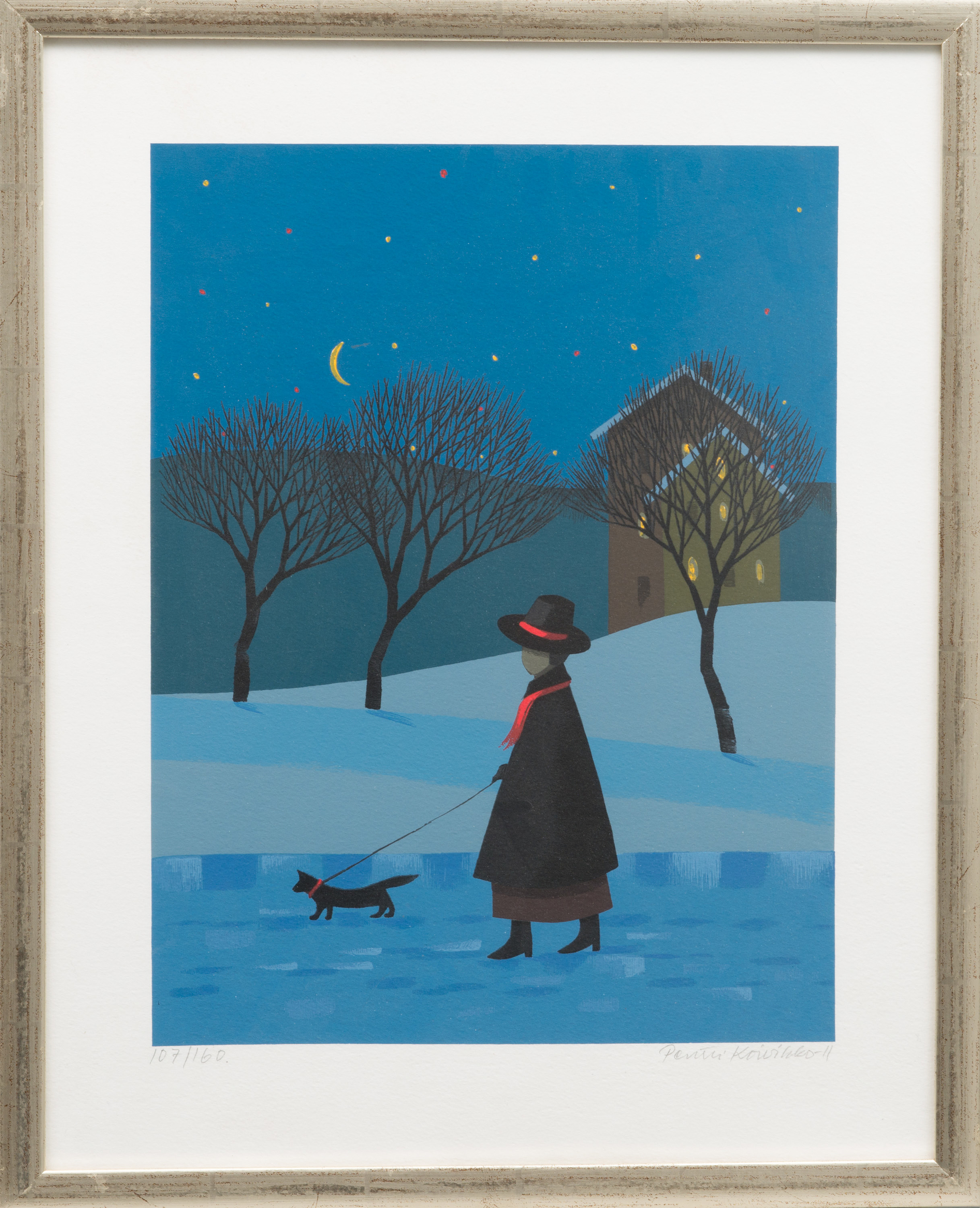 PENTTI KOIVIKKO, serigrafia, signeerattu ja päivätty -11, numeroitu 107 ...