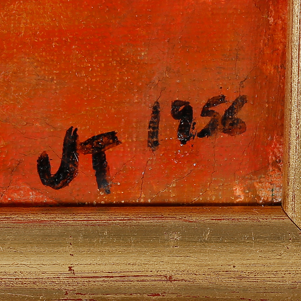 VIOLET TENGBERG, oil on canvas, signed and dated 1956. - Bukowskis