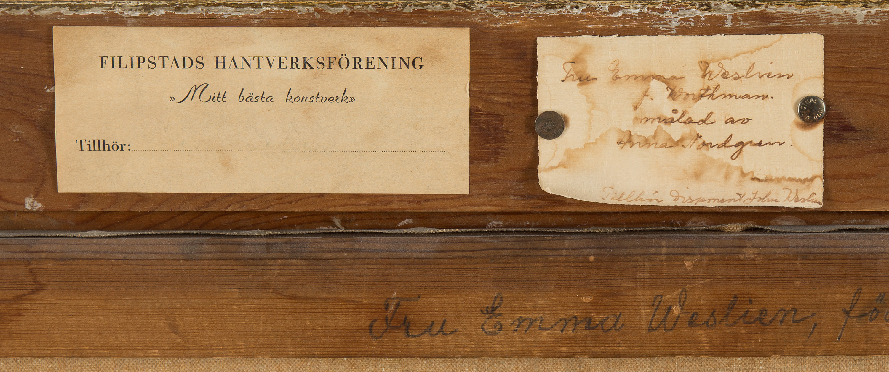 ANNA NORDGREN, oil on canvas, signed Anna Nordgren and dated 1901 ...