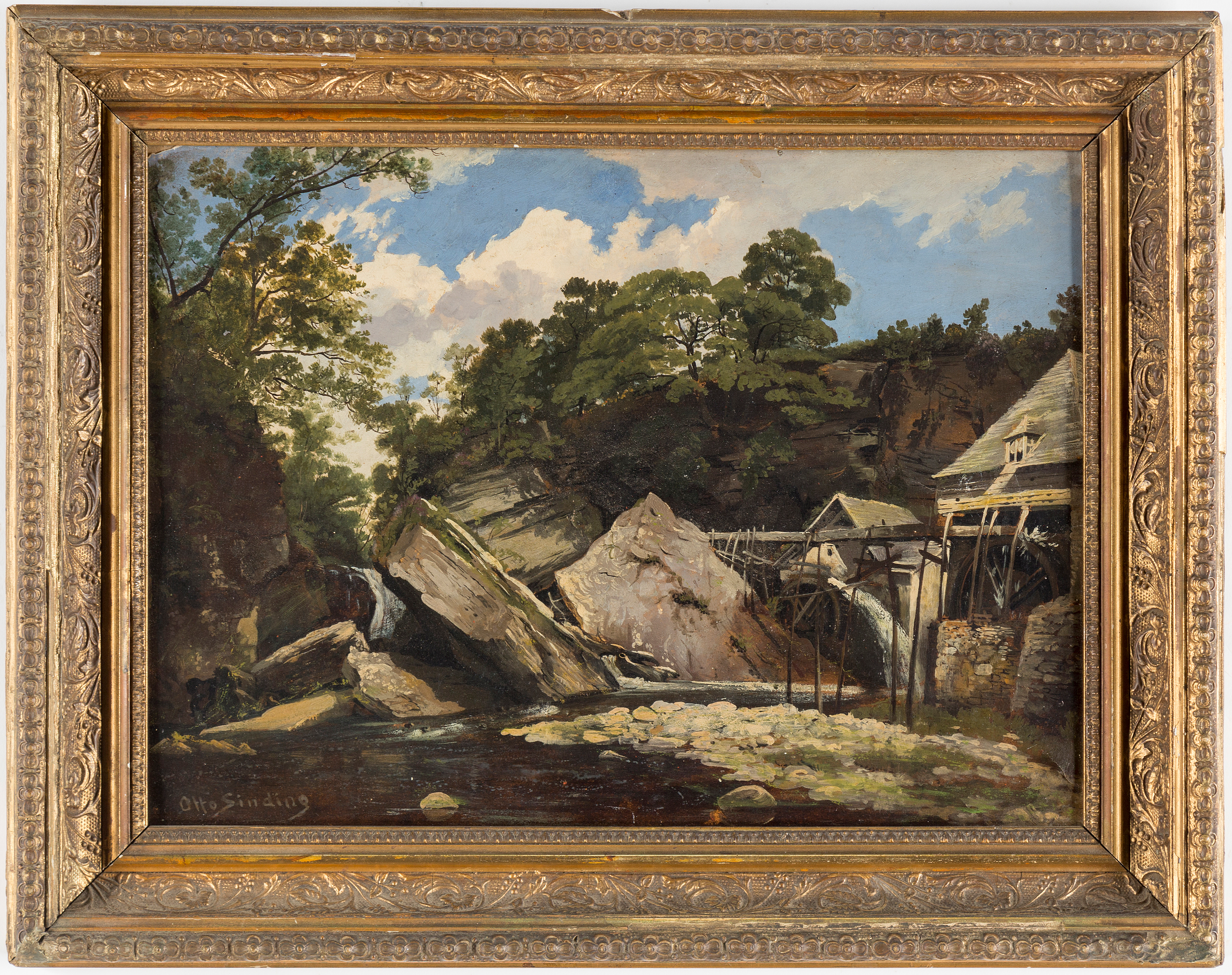 SINDING OTTO, oil on papper, signed. - Bukowskis