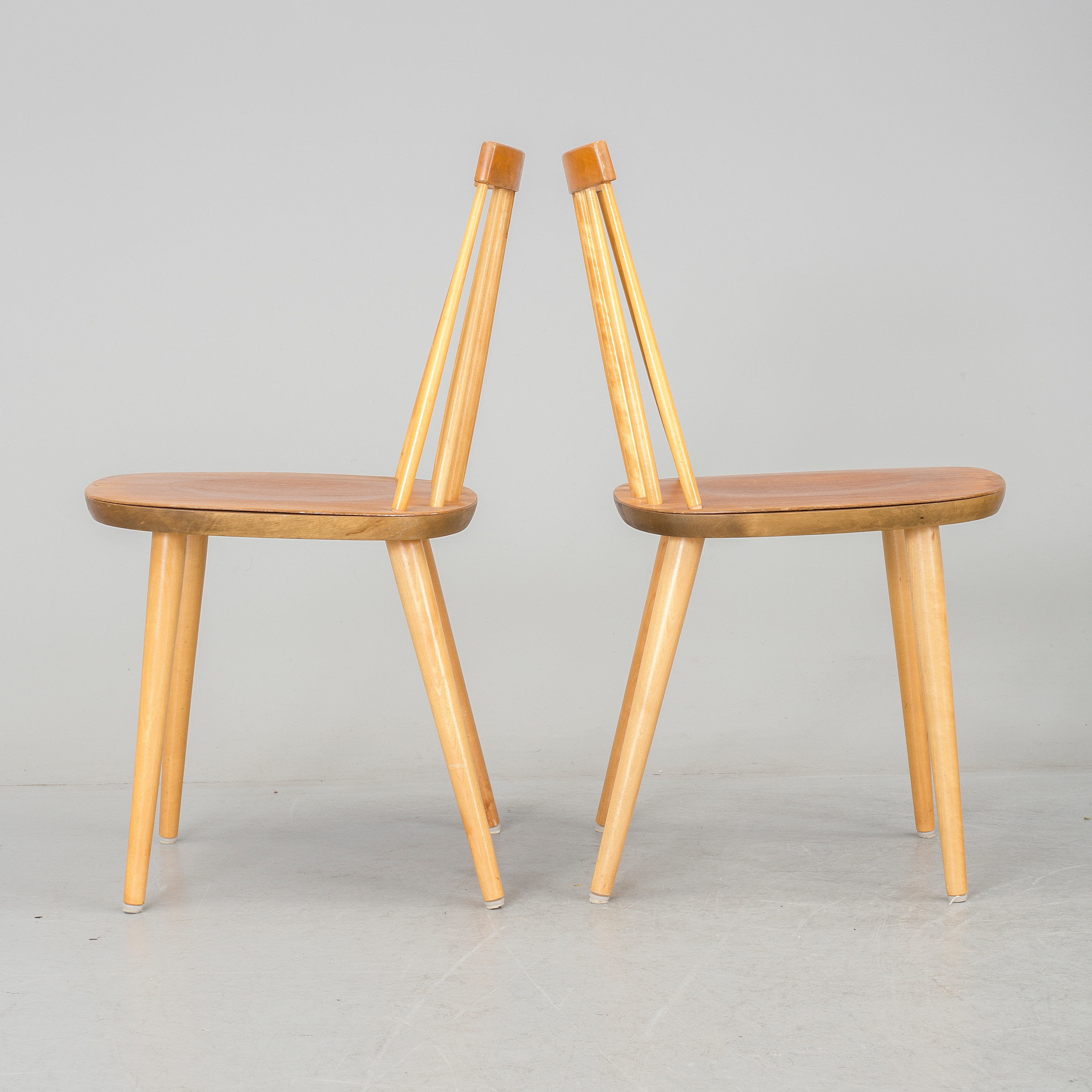 A set of four 'Pinocchio' chairs by Yngve Ekström. - Bukowskis