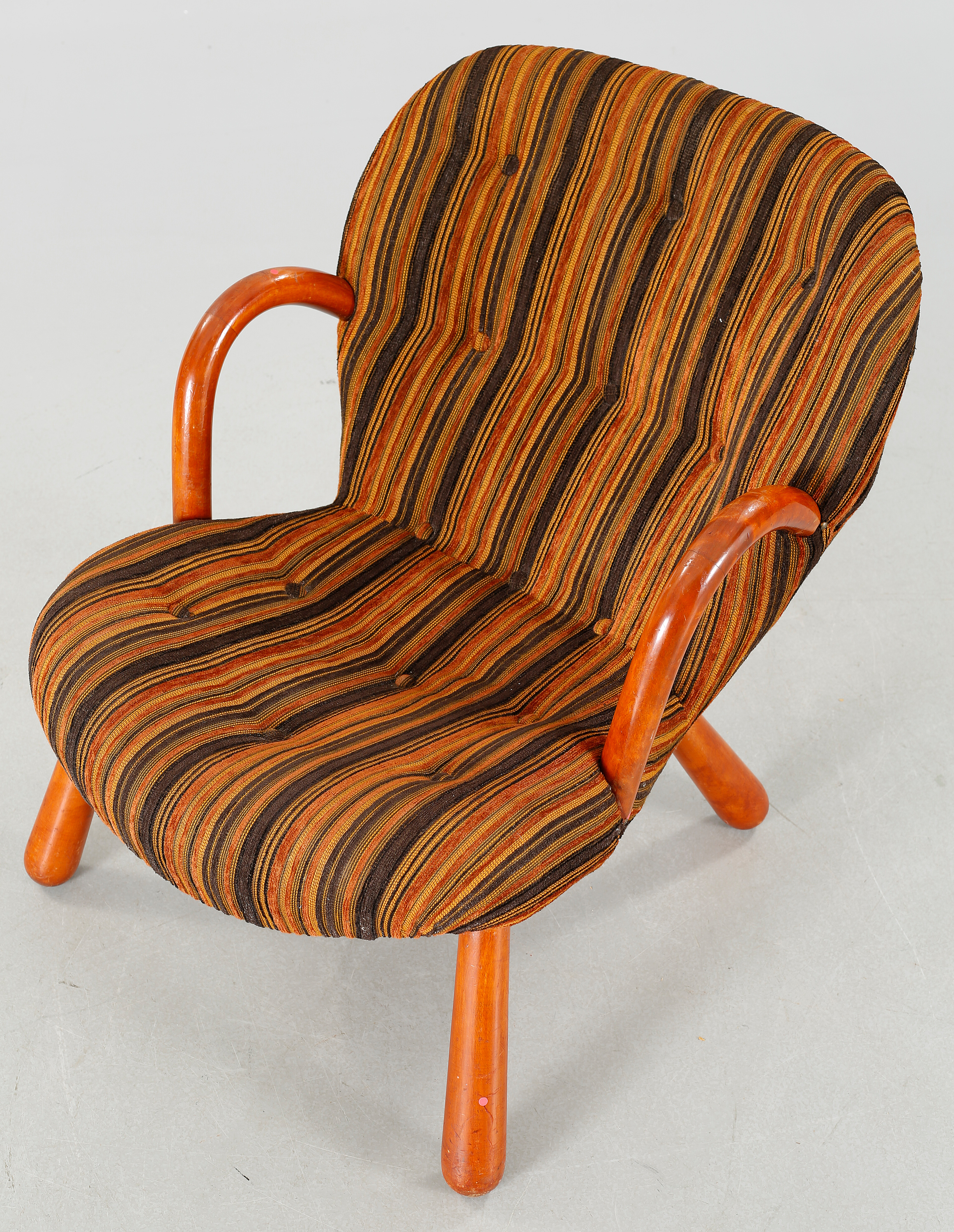 An armchair attributed to Philip Arctander, "Clam chair", around mid ...
