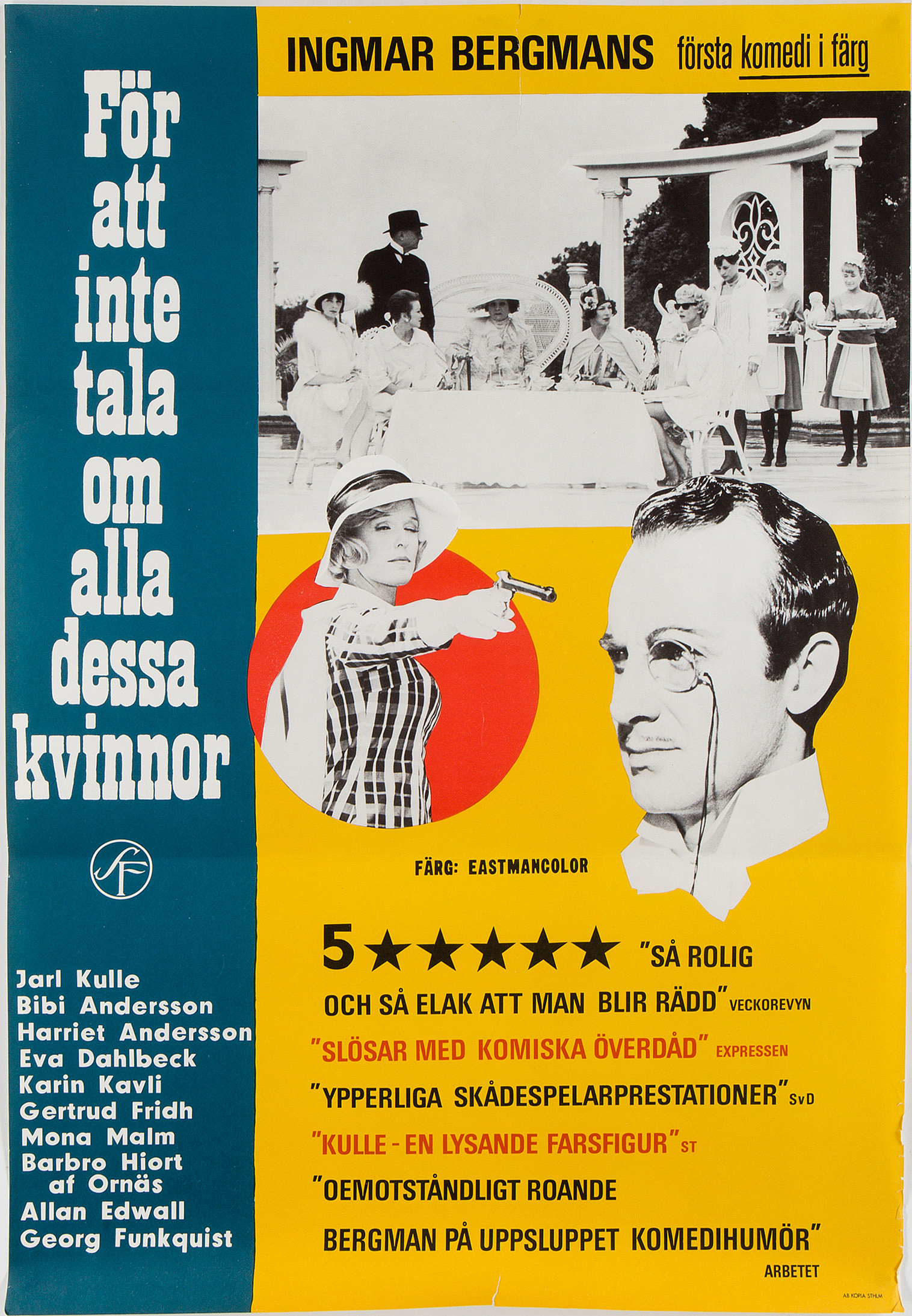 Four Ingmar bergman movie posters, SF Svensk Filmindustri. - Bukowskis