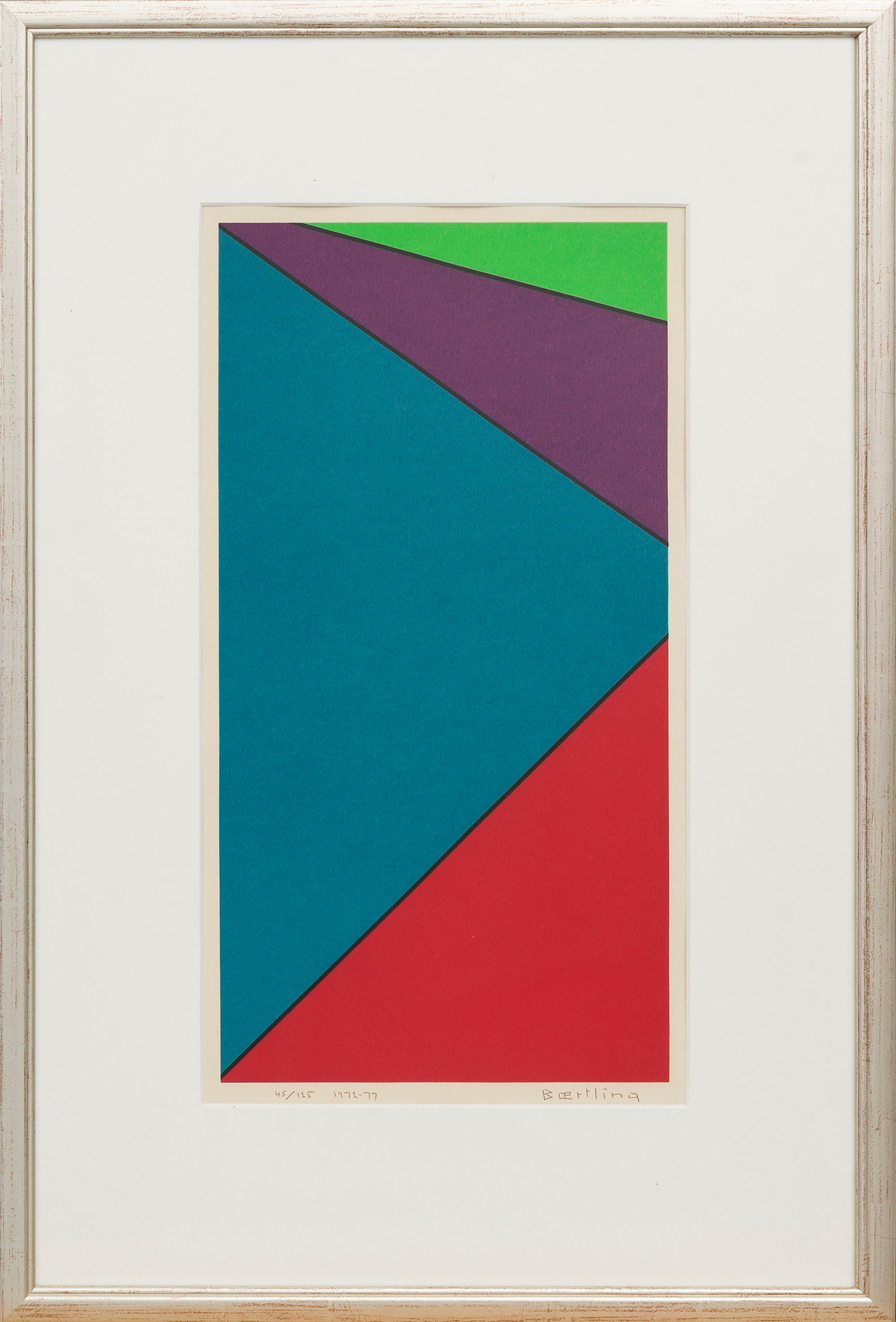 OLLE BAERTLING, serigraphe, signed and numbered 45/125, dated 1972-77 ...