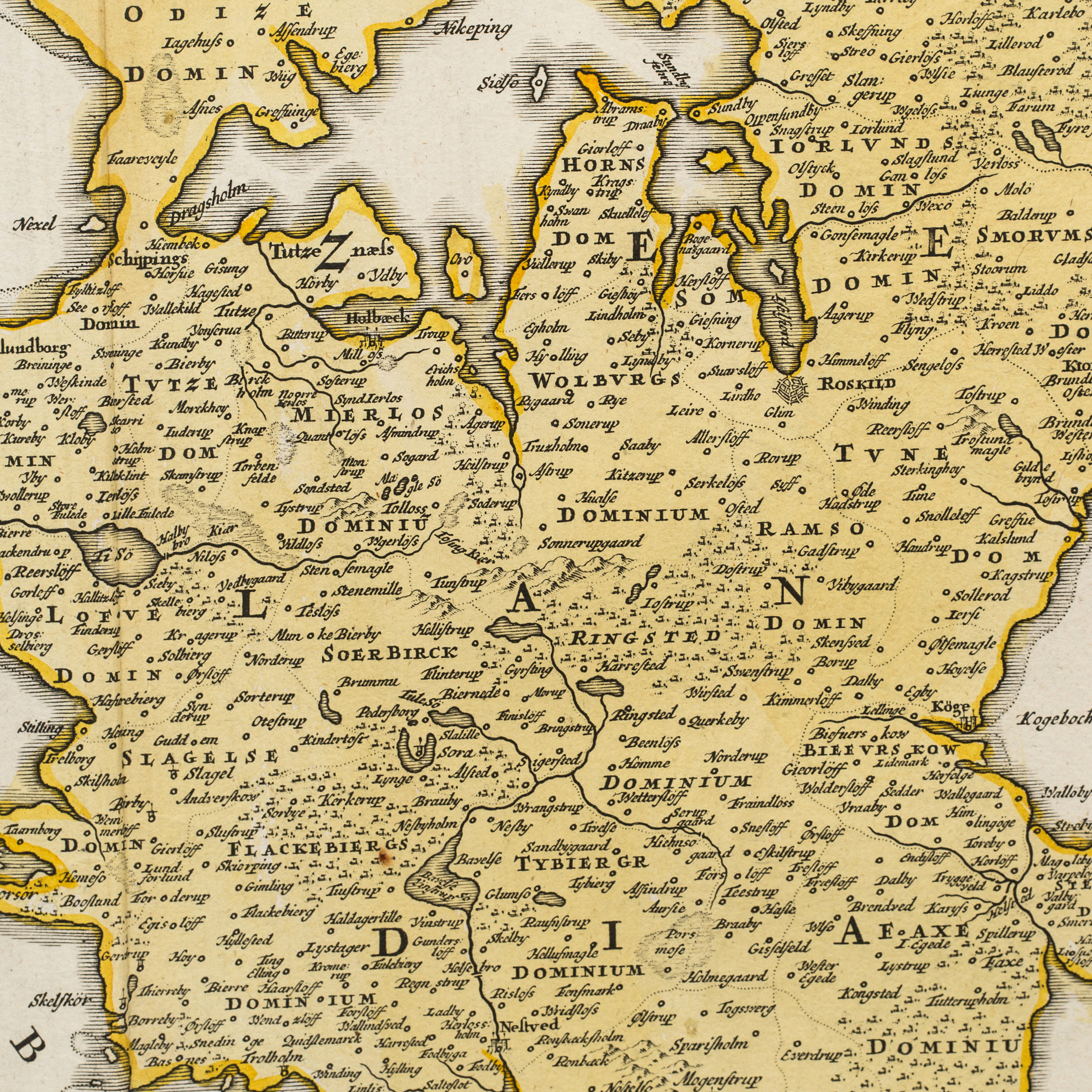 MAP BY JOHANNES BAPTIST HOMANN OVER DENMARK. 18TH CENTURY. - Bukowskis
