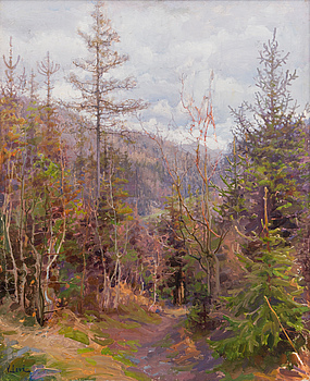 VASILI LEVI, olja på pannå, signerad. - Bukowskis