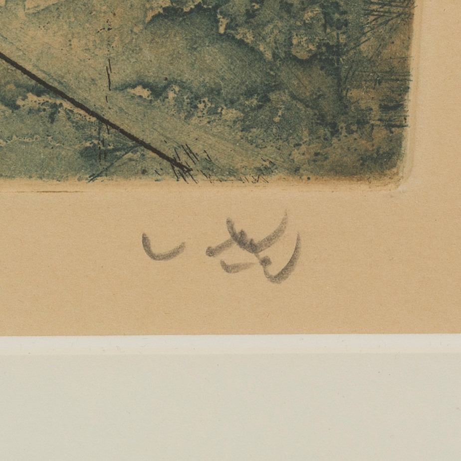 ROBERTO MATTA,Colour etching, numbered 29/100 and signad. - Bukowskis