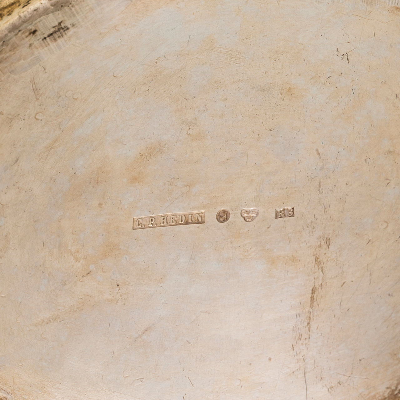 CLAES PETER HEDIN, TEKANNA, silver, Jönköping, 1895. - Bukowskis