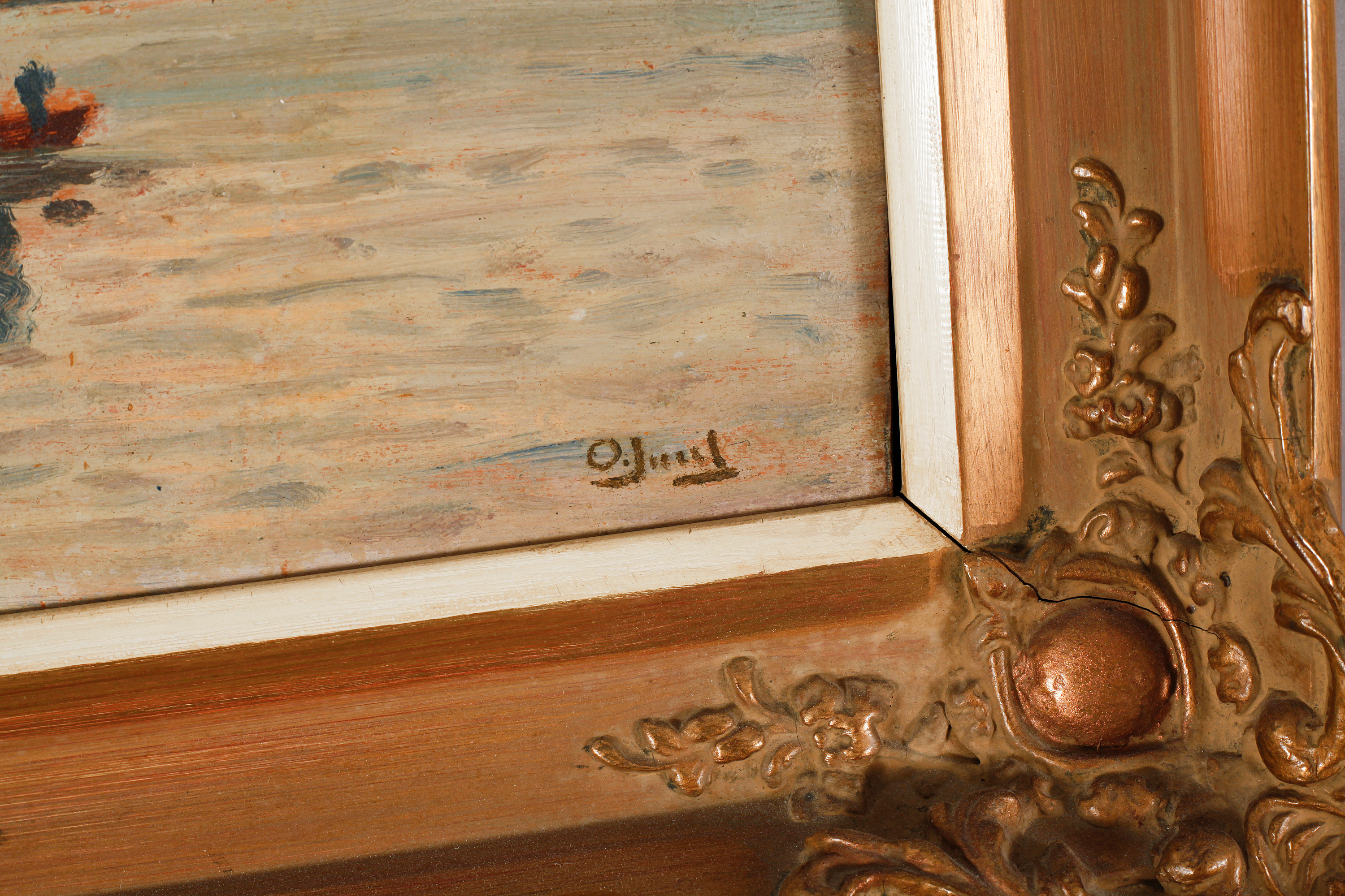 OLE JUUL, olja på pannå, signerad. - Bukowskis