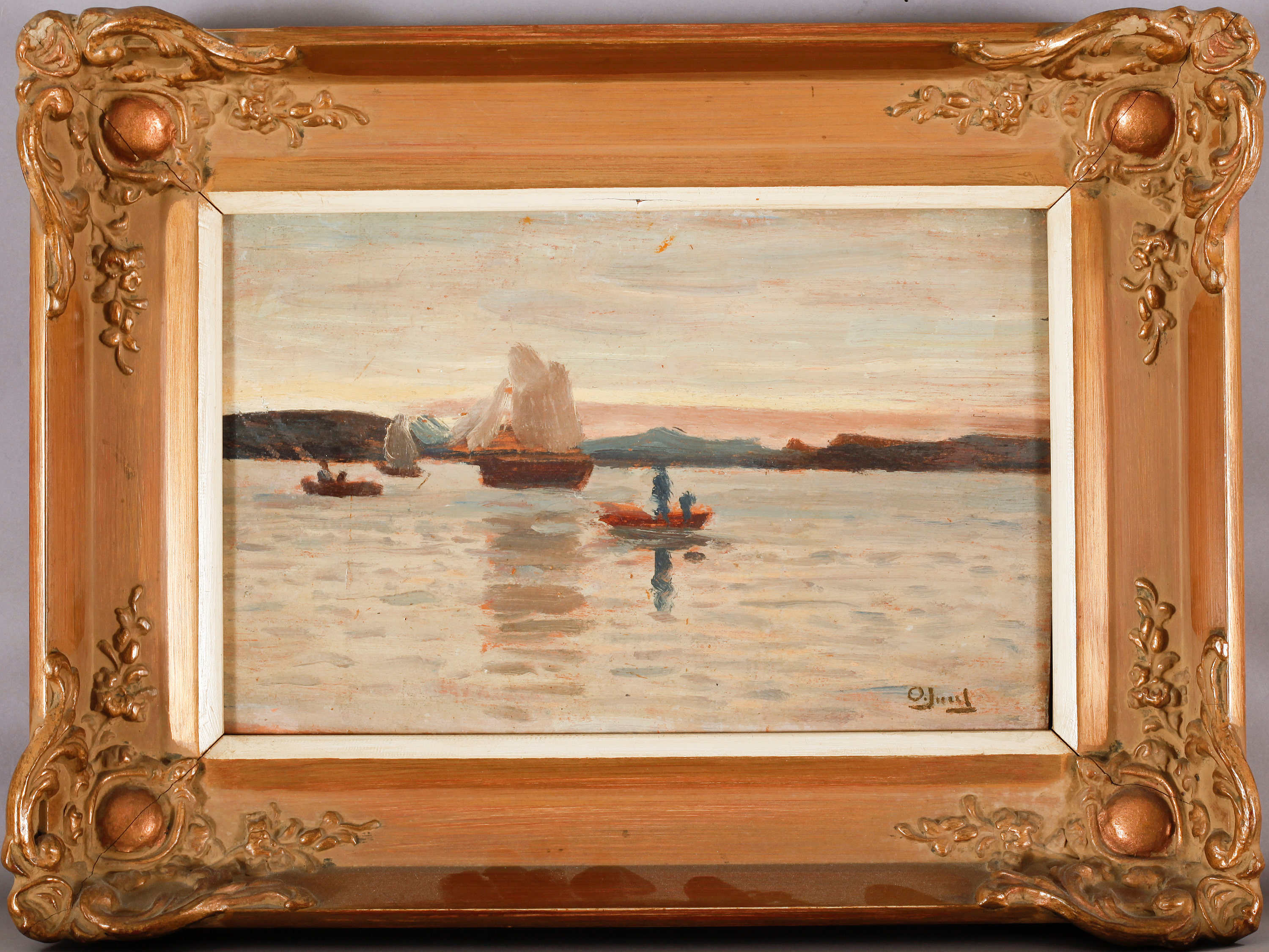 OLE JUUL, olja på pannå, signerad. - Bukowskis