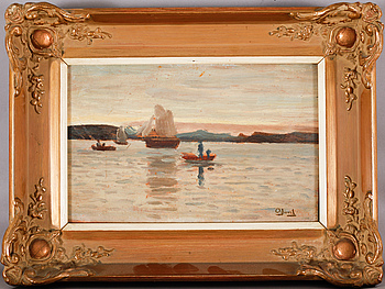 OLE JUUL, olja på pannå, signerad. - Bukowskis