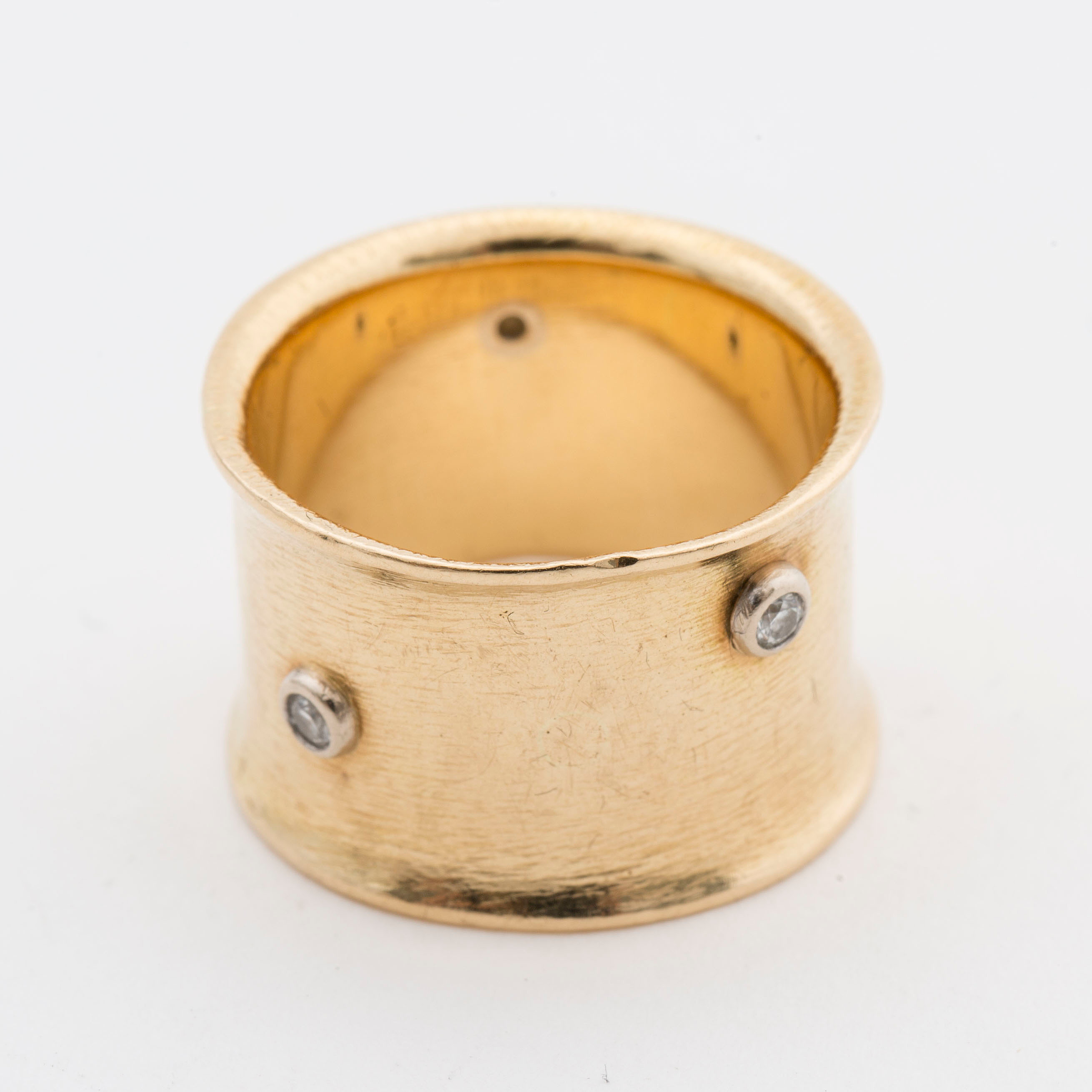 CHARLOTTE LYNGGAARD, ring with brilliant-cut diamonds ca 0.10 cts, for ...