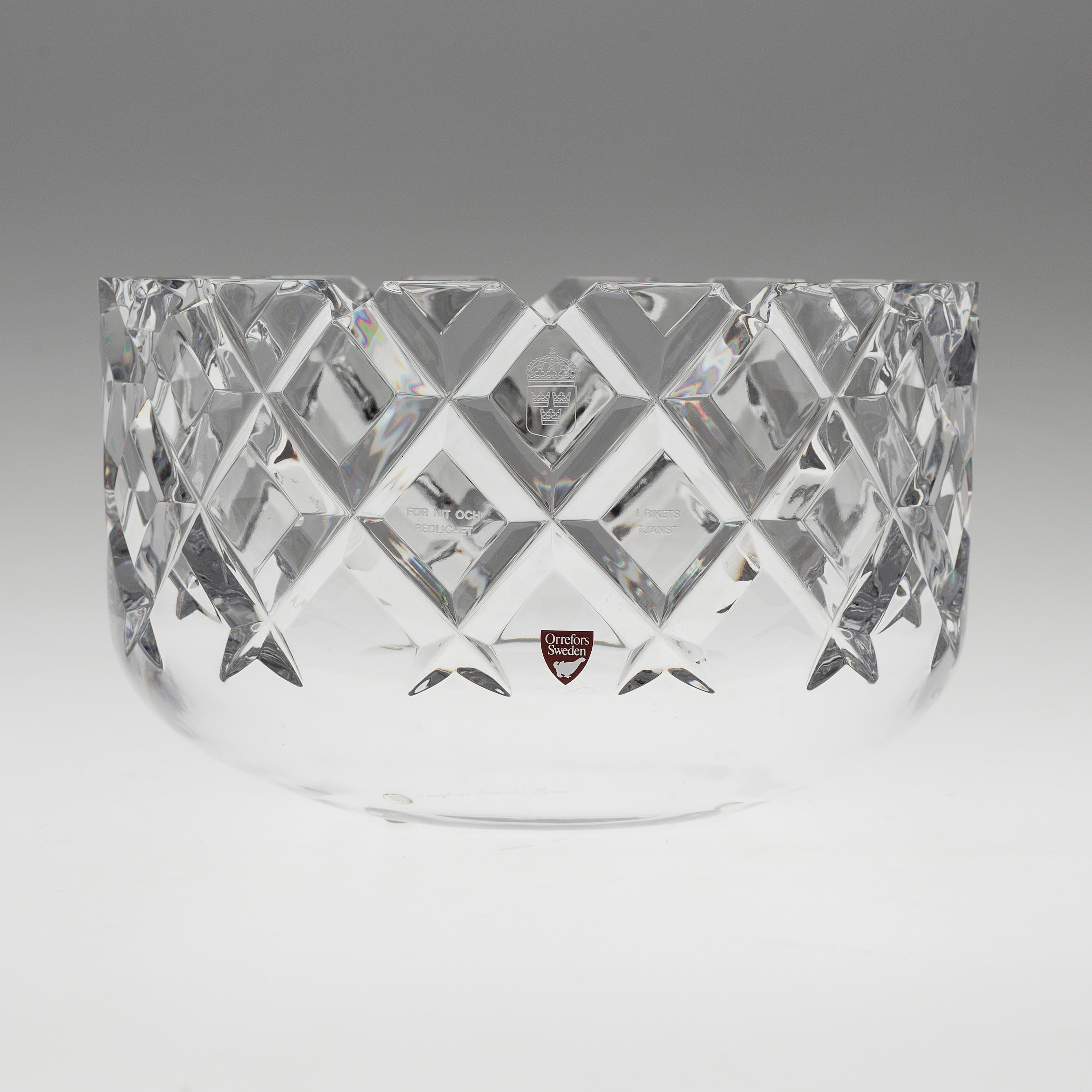 GUNNAR CYRÉN, skål, kristallglas. "Sofiero", Orrefors. - Bukowskis