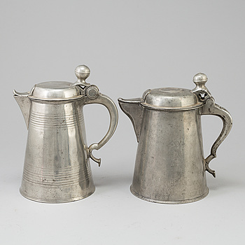 TENNSTOP, 2 st, Niclas Adolph Falck, Skara, 1803 och Carl Gustaf ...