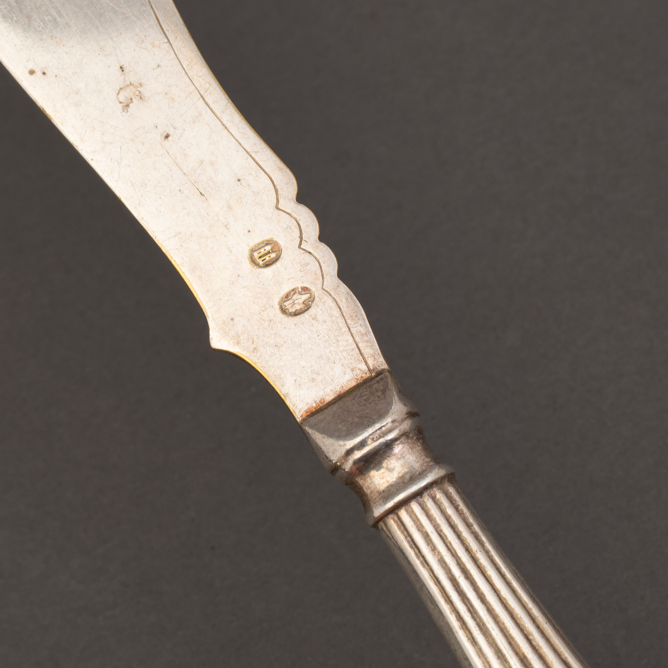 24 PIECES OF SILVER PLATE FISH CUTLERY, early 20th Century. - Bukowskis