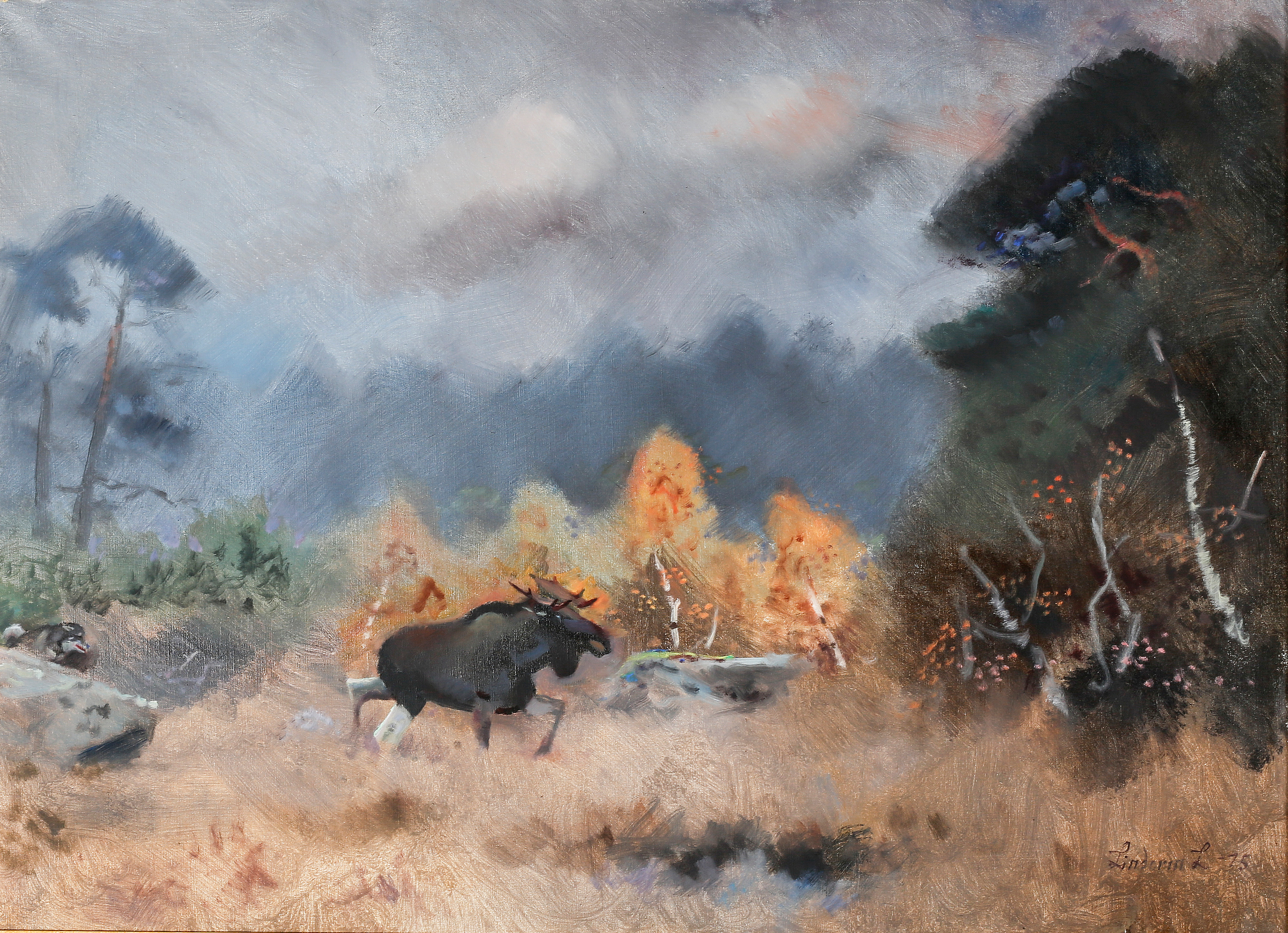 LINDORM LILJEFORS, oil on canvas, signed and dated 75. - Bukowskis