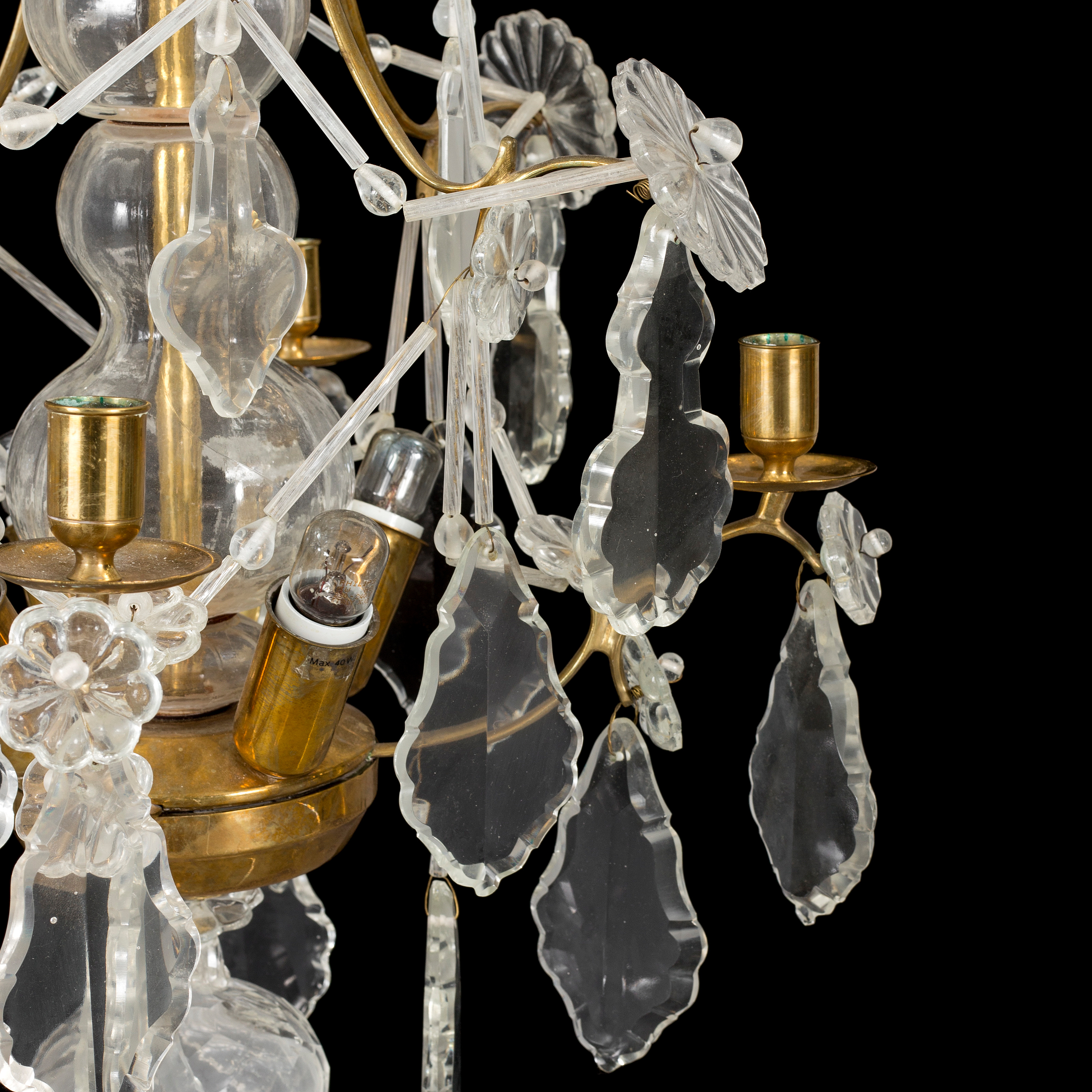 A "Sturehov" Rococo style Chandelier from IKEA, late 20th century ...