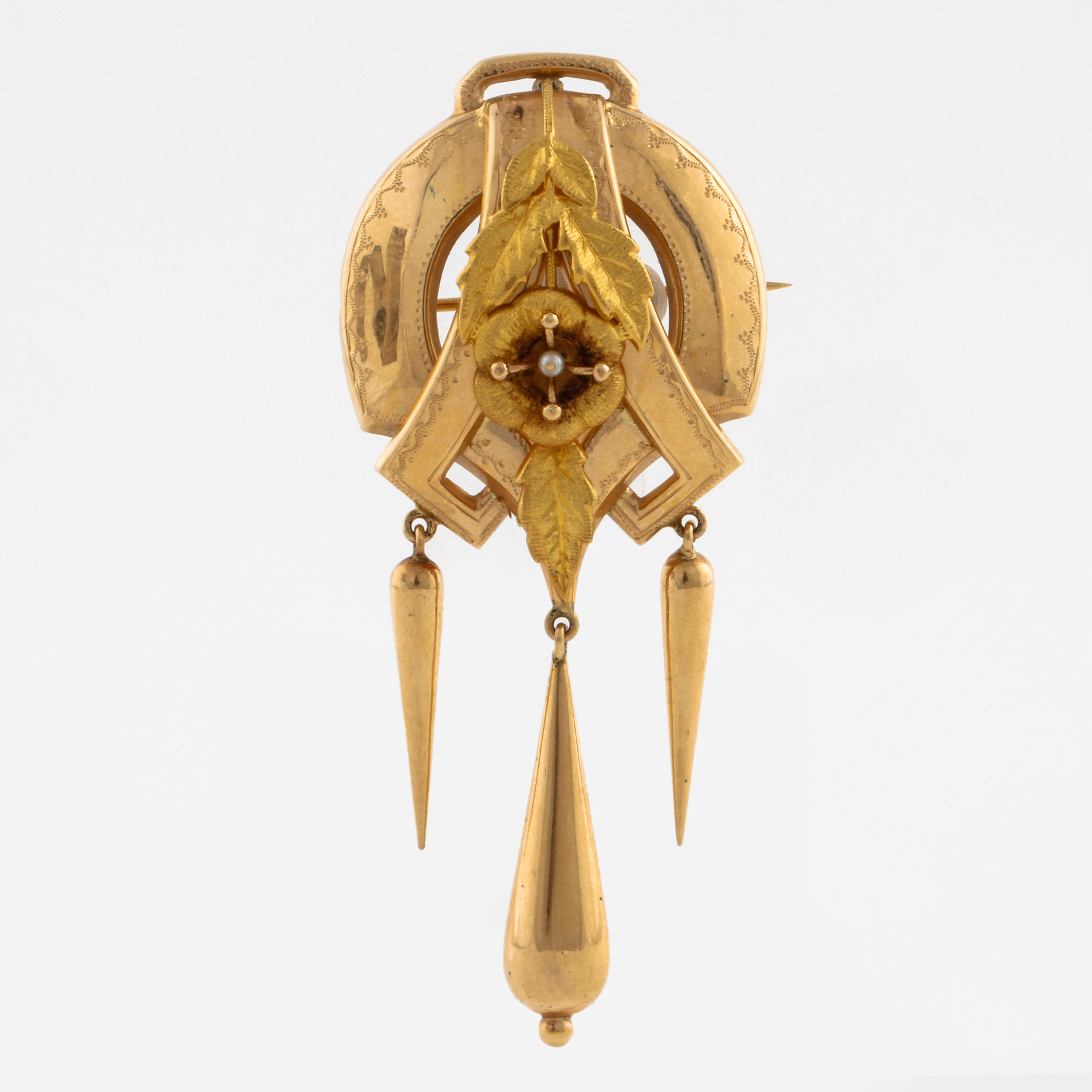 A cultured brooch by Gustav Dahlgren & Co, Malmö, 1946. - Bukowskis