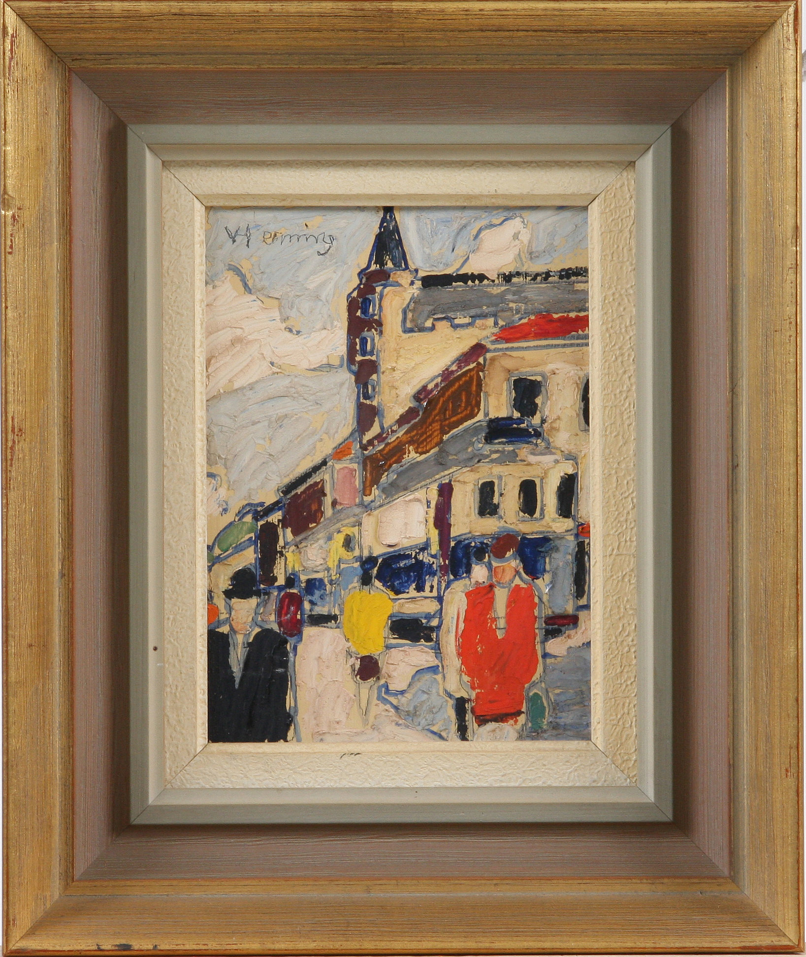 WILHELM HENNING, olja på pannå. - Bukowskis