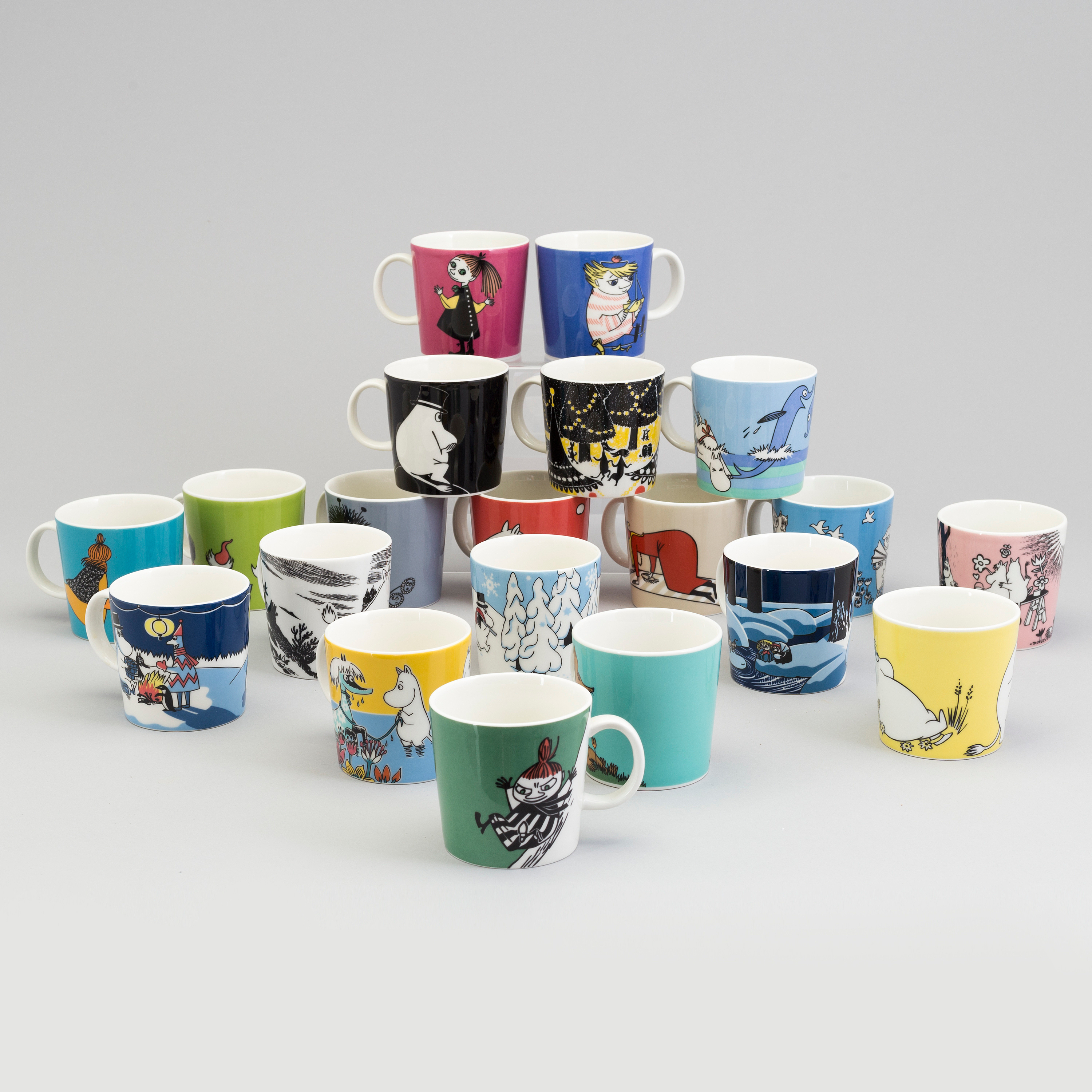 MUMINMUGGAR, 20 st, porslin, Moomin Characters, Arabia, Finland ...