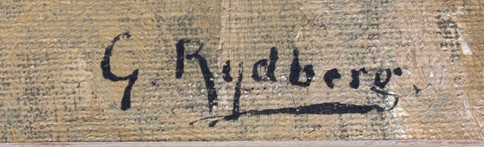 GUSTAV RYDBERG, signed painting. - Bukowskis