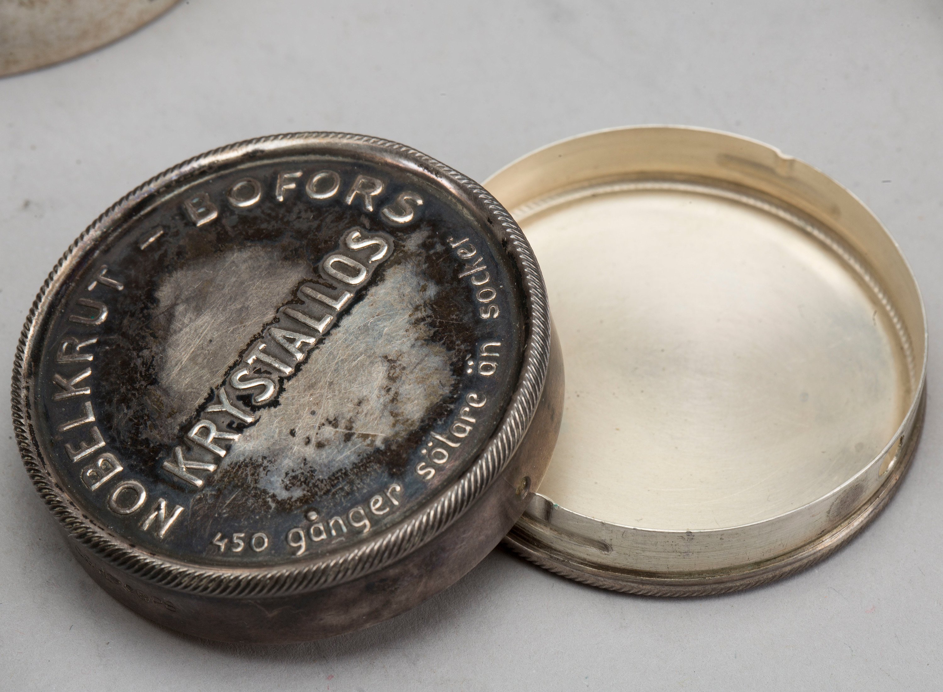 A set of 11 different Swedish silver pcs, 20th century, weight ca 360 ...