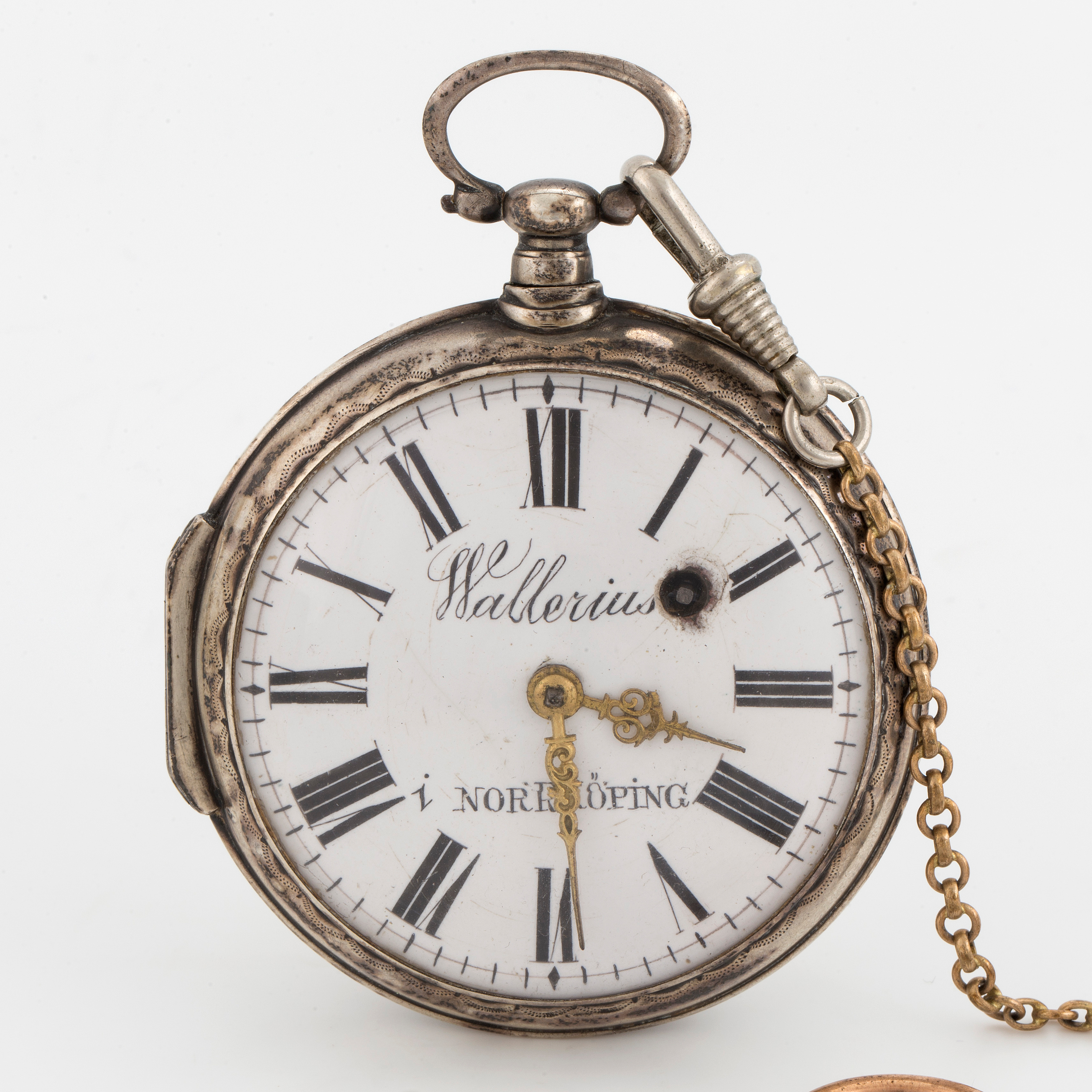 POCKET WATCH, 61,4 mm, signed "Wallerius i Norrköping", - Bukowskis