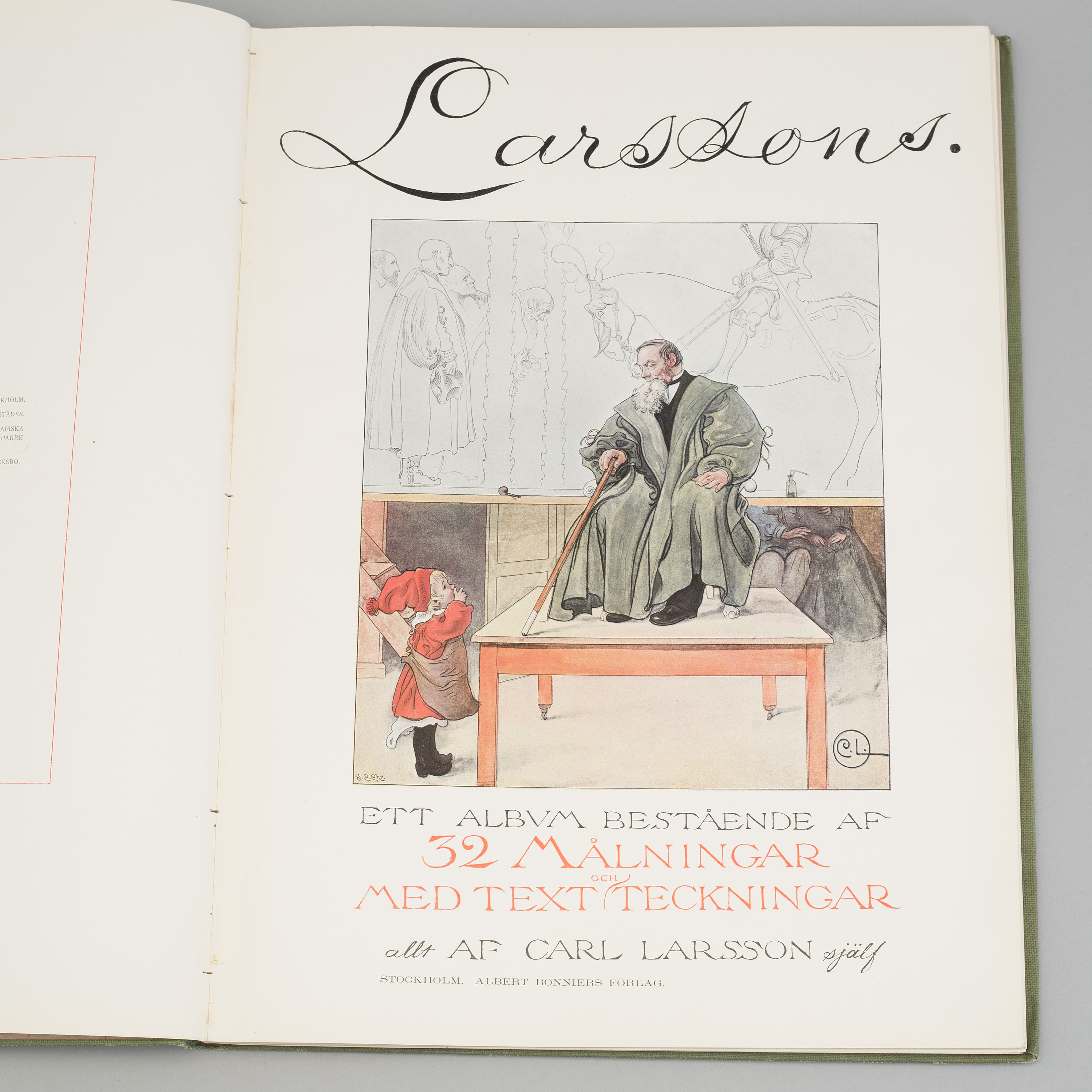 A set of five books, Carl Larsson, Albert Bonniers publisher, early ...