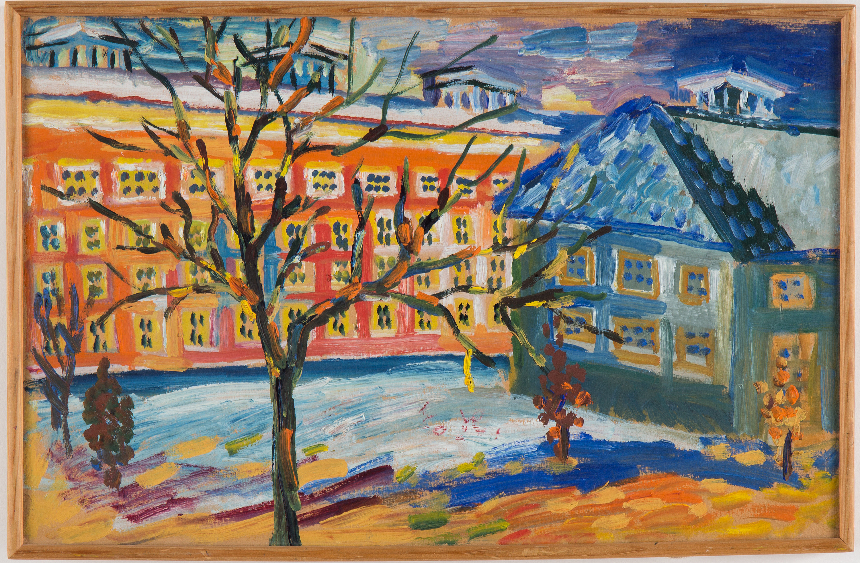 ESTER HENNING, oil on panel, signed. - Bukowskis