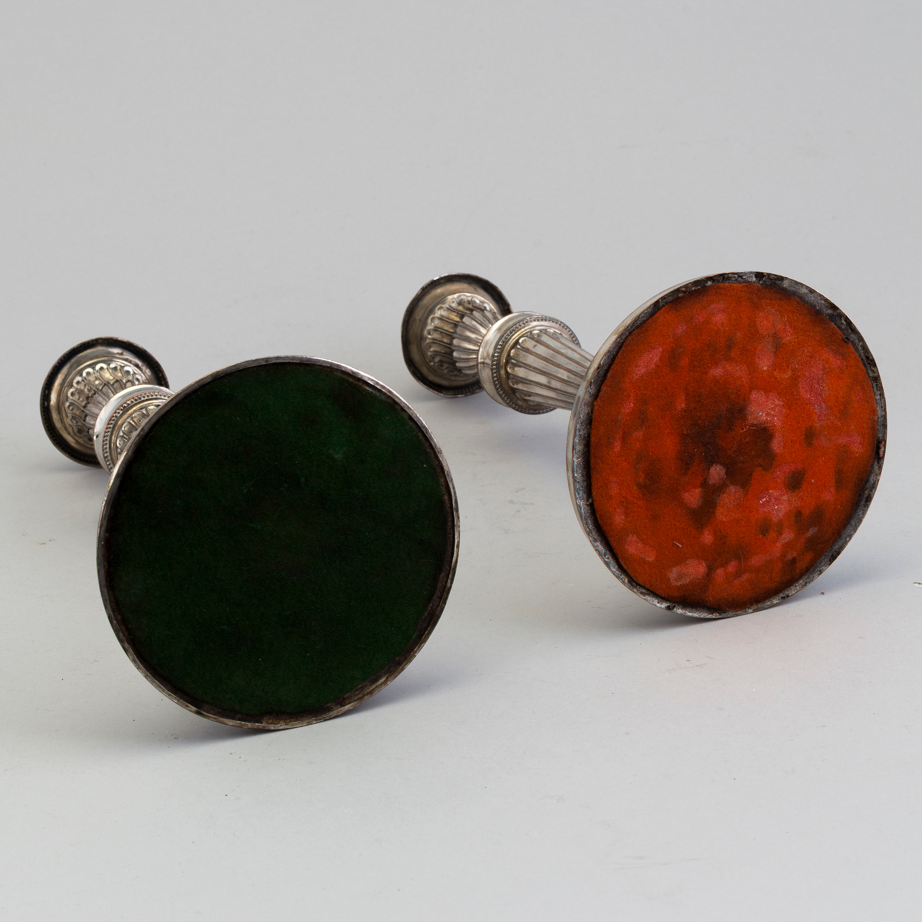 A pair of mid 19th century candlesticks. - Bukowskis