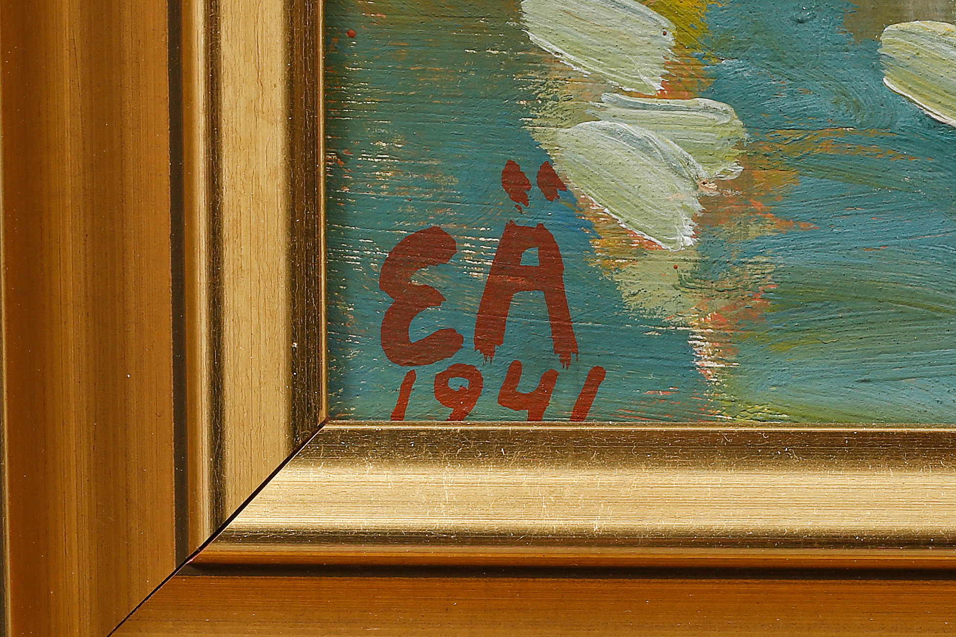 ERLING ÄRLINGSSON, olja på pannå, signerad EÄ och daterad 1941. - Bukowskis